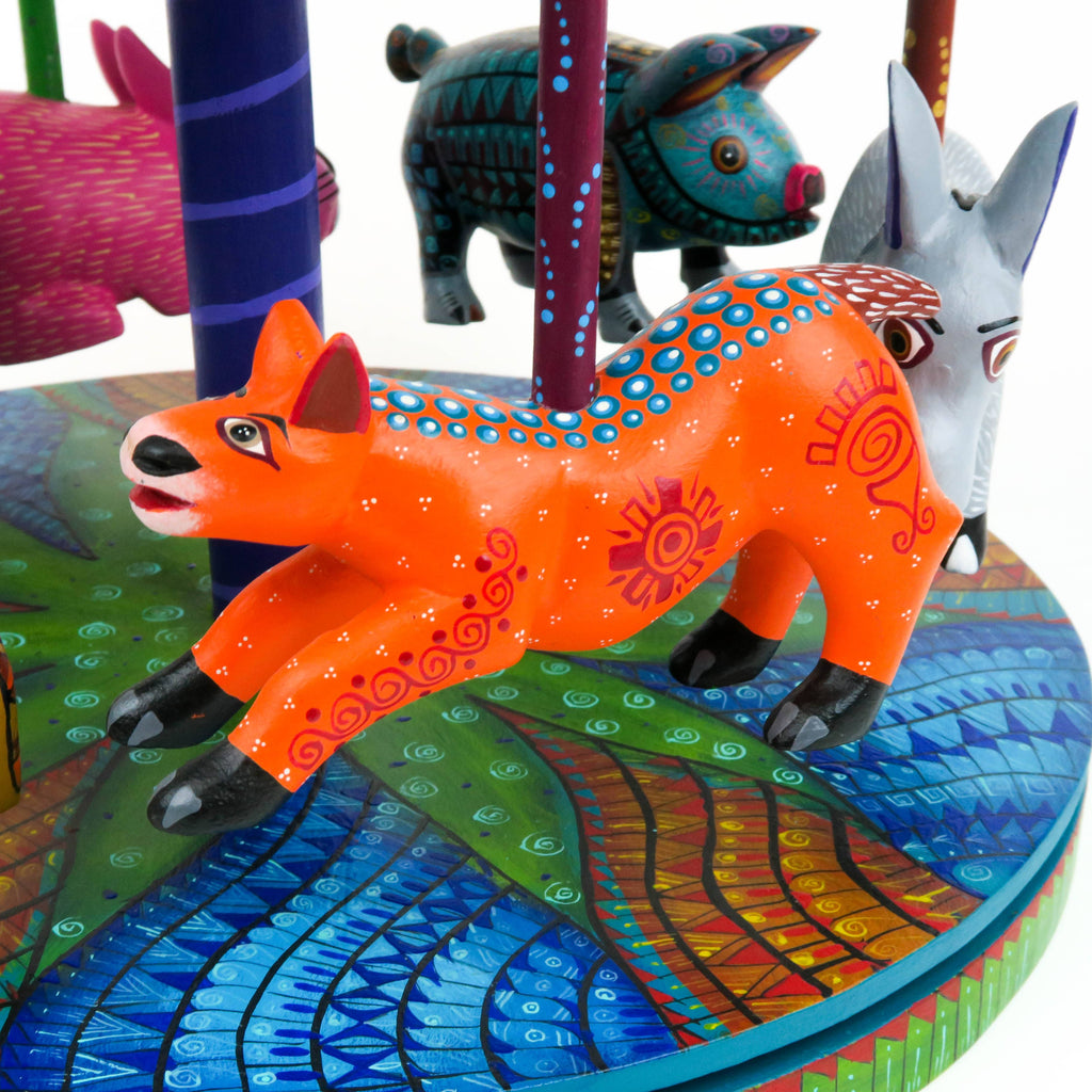 Masterpiece Animal Carousel - Oaxacan Alebrije Wood Carving ...