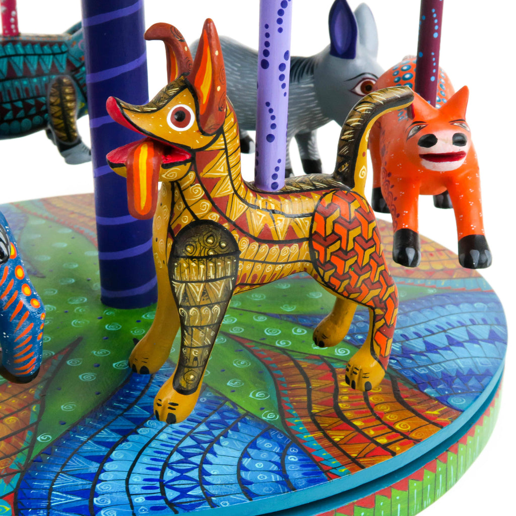 Masterpiece Animal Carousel - Oaxacan Alebrije Wood Carving ...