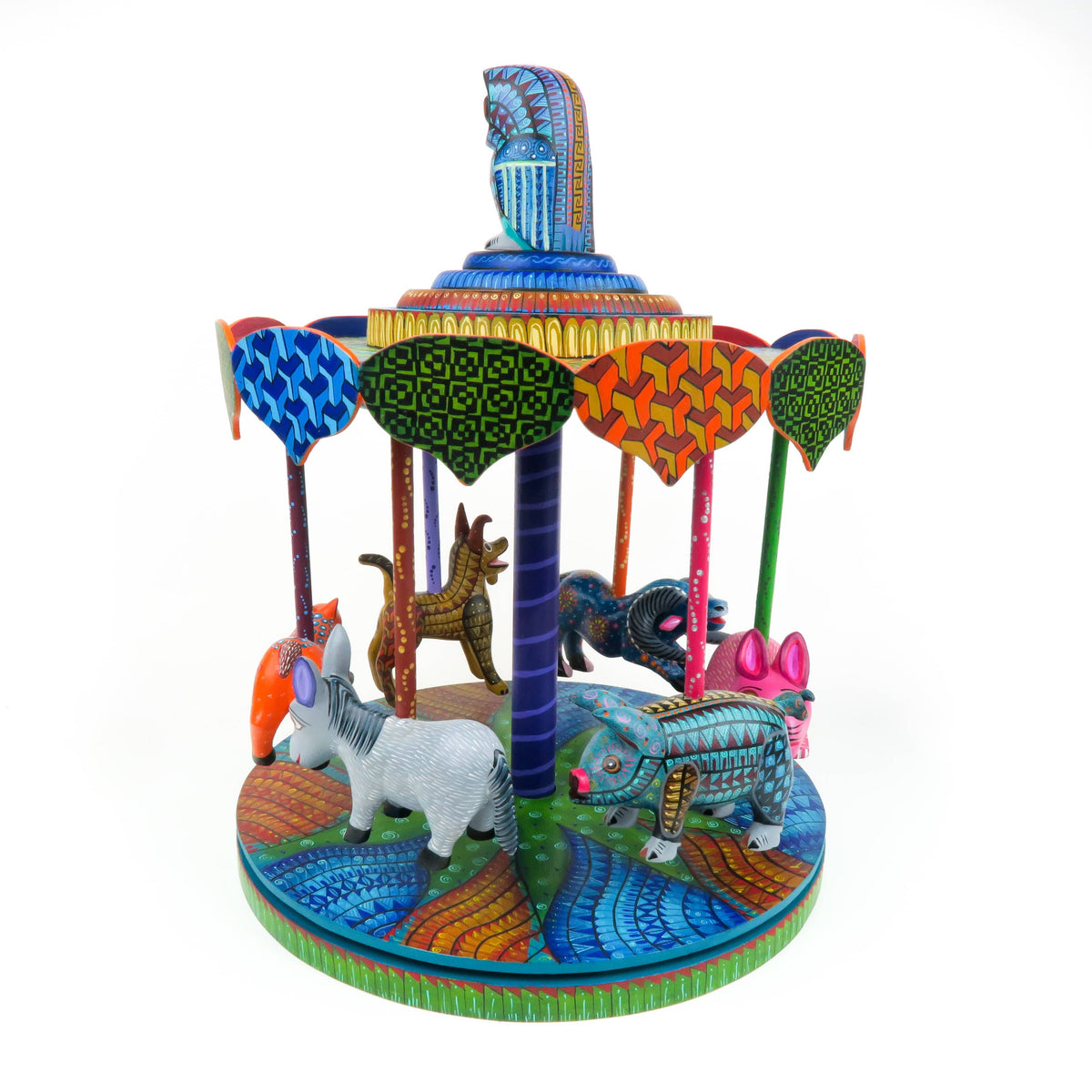 Masterpiece Animal Carousel - Oaxacan Alebrije Wood Carving ...