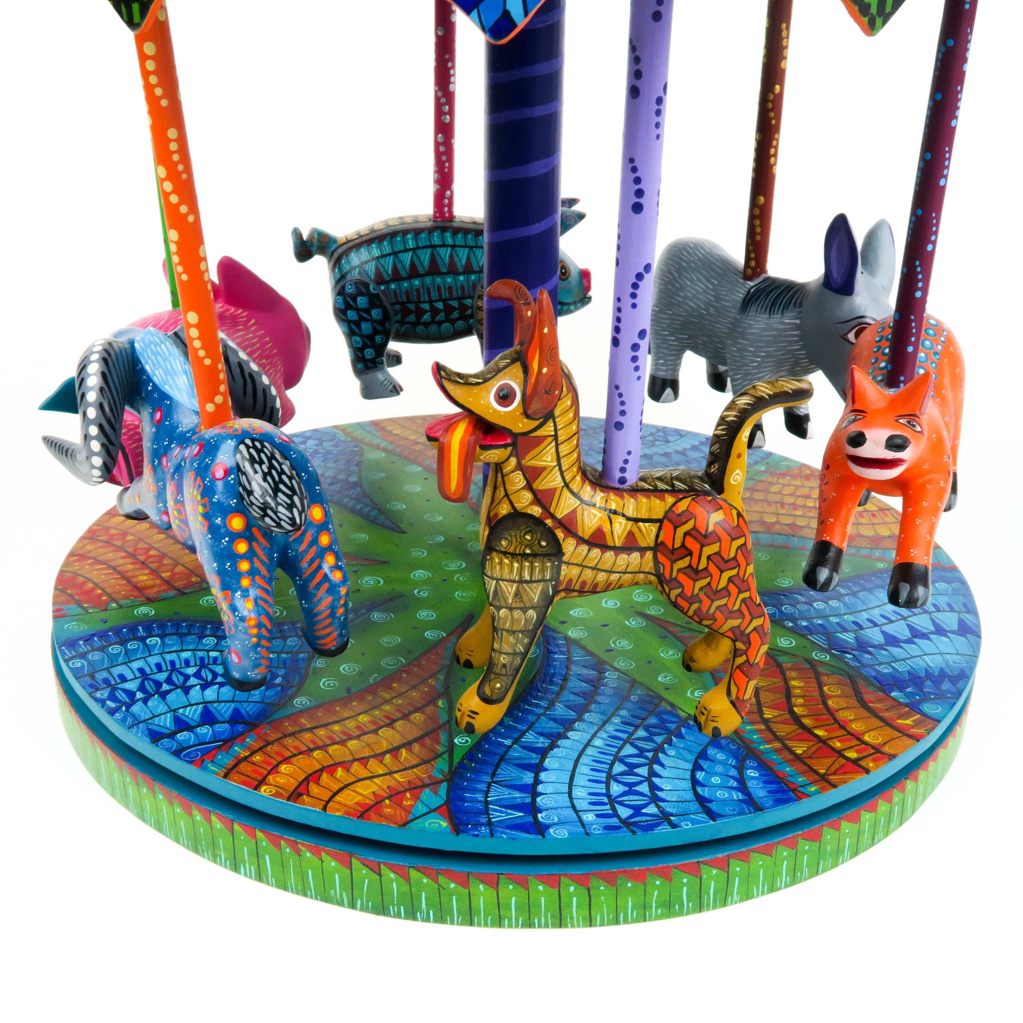 Masterpiece Animal Carousel - Oaxacan Alebrije Wood Carving ...