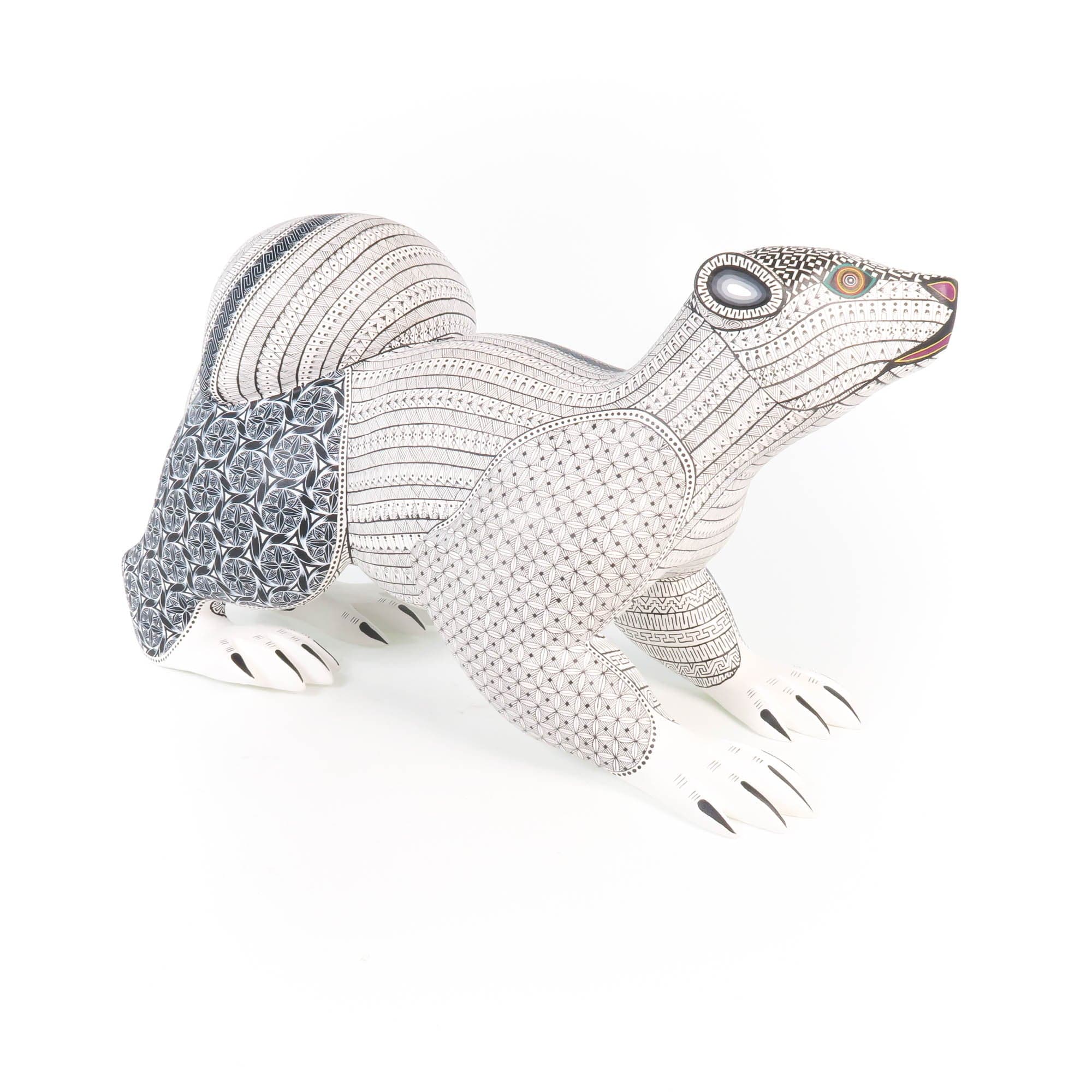 Masterpiece Zapotec Skunk - Oaxacan Alebrije Wood carving – VivaMexico ...