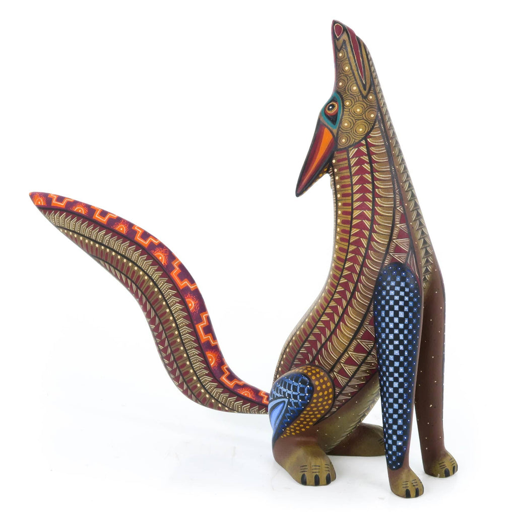 Masterpiece Brown Coyote - Oaxacan Alebrije Wood Carving – VivaMexico ...