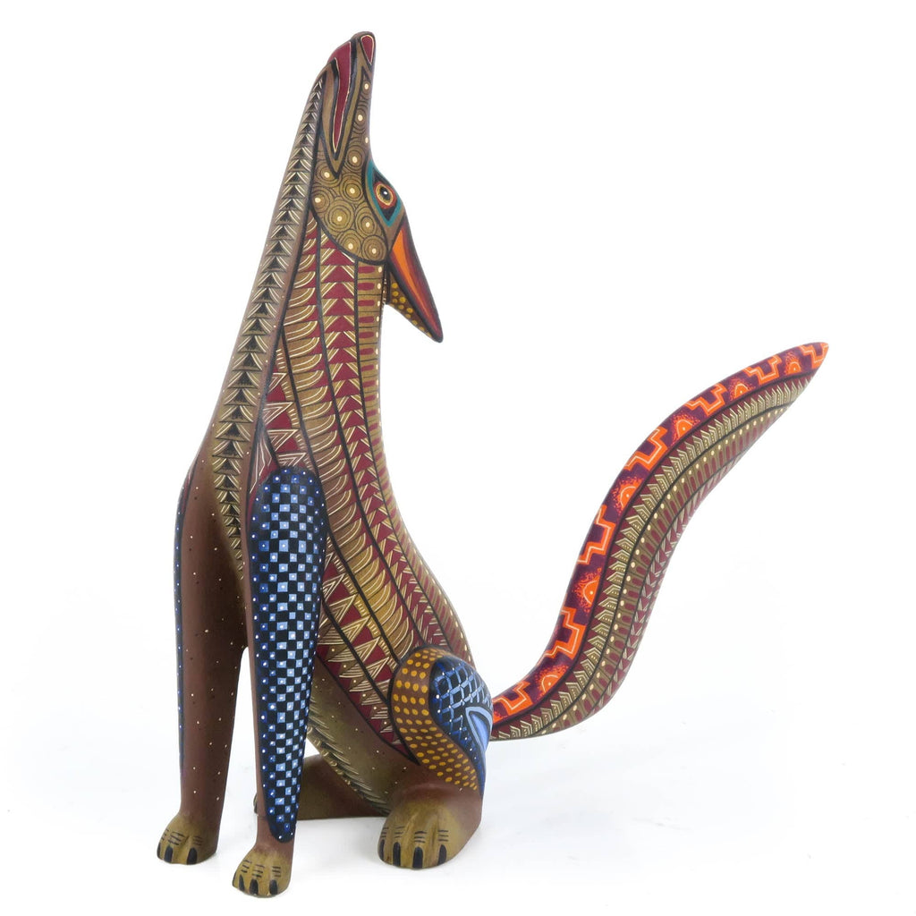 Masterpiece Brown Coyote - Oaxacan Alebrije Wood Carving – VivaMexico ...