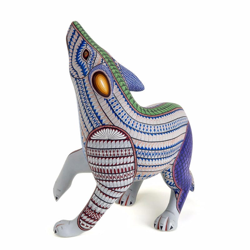 Masterpiece Coyote - Oaxacan Alebrije Wood Carving - Nestor Melchor ...