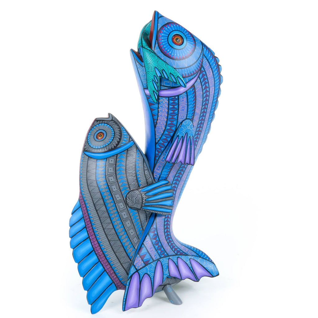 Masterpiece Dancing Fishes - Oaxacan Alebrije Wood Carving – VivaMexico ...