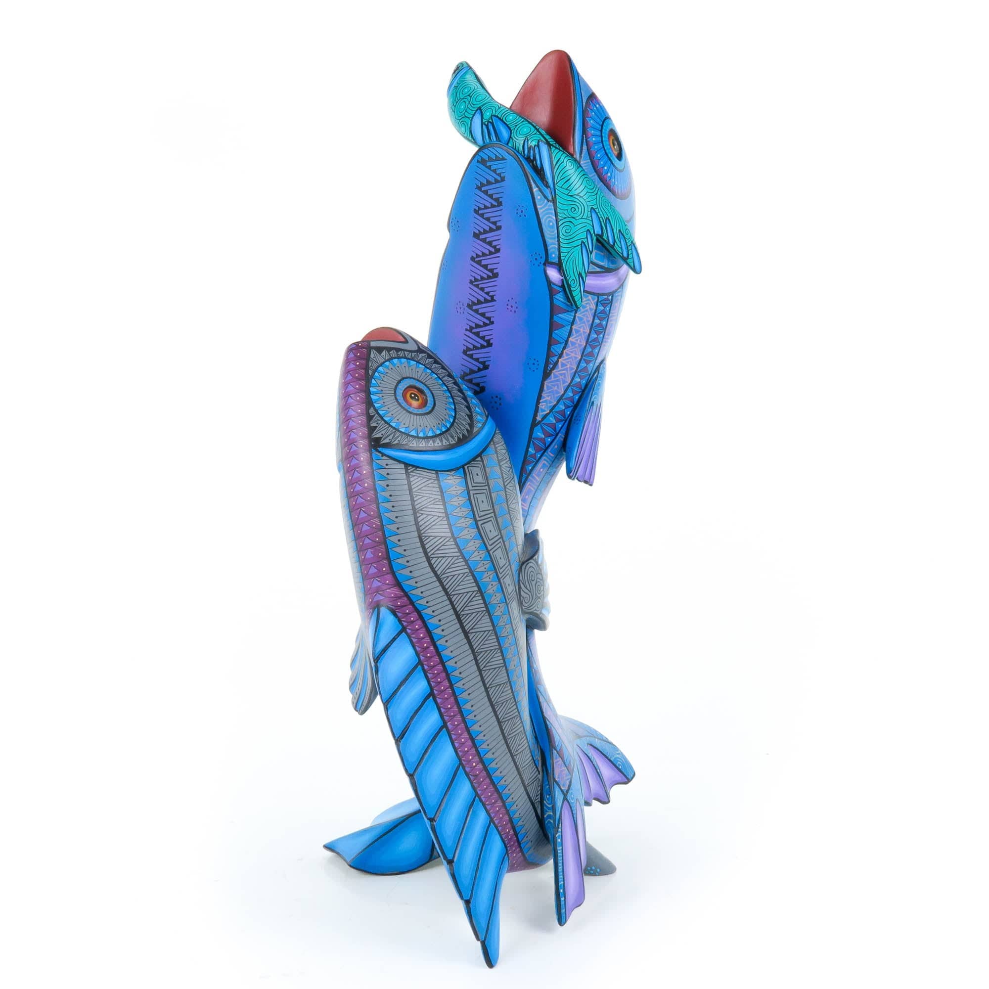 Masterpiece Dancing Fishes - Oaxacan Alebrije Wood Carving – VivaMexico ...