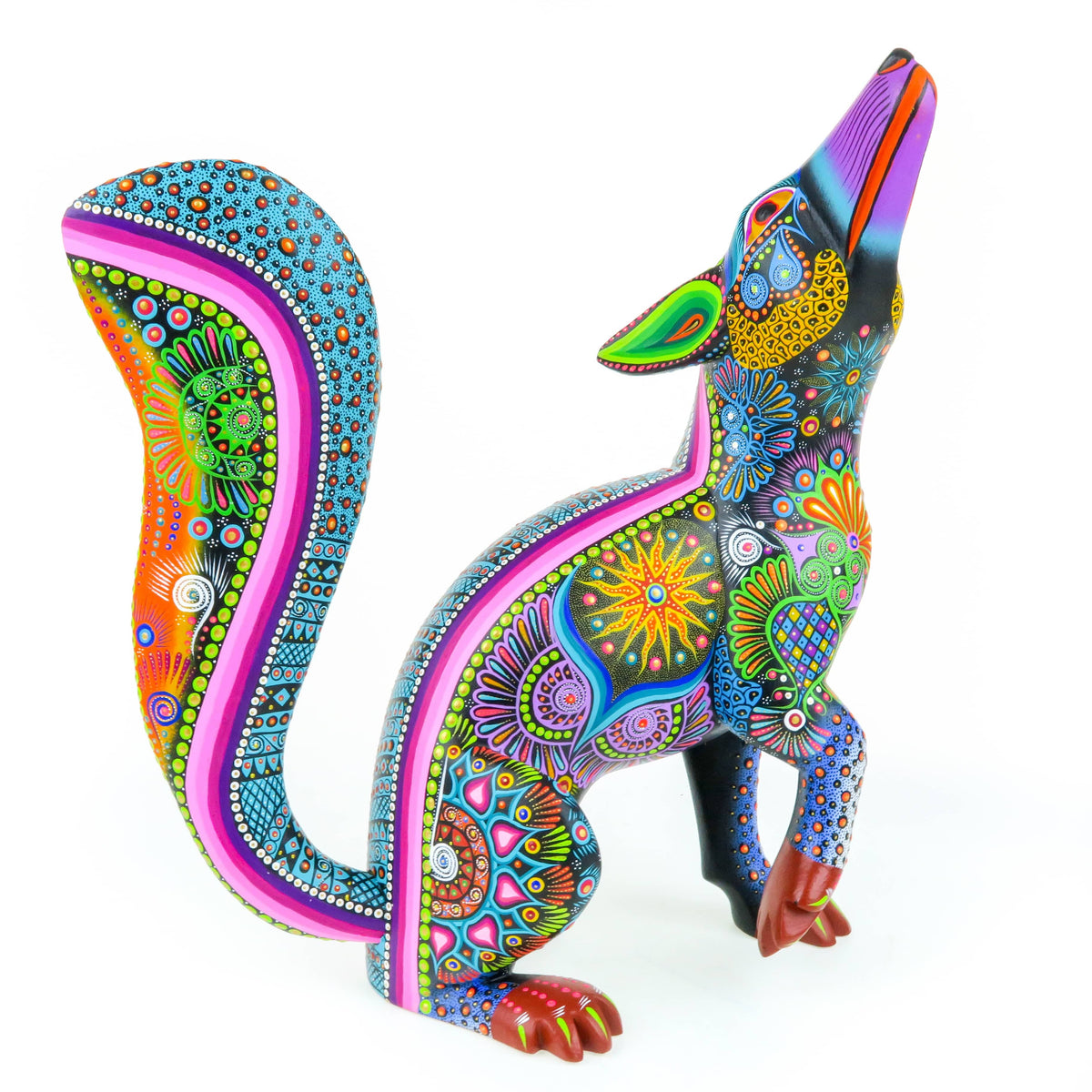 Masterpiece Howling Coyote - Oaxacan Alebrije Wood Carving – VivaMexico ...