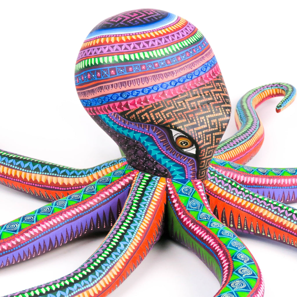 Masterpiece Octopus - Oaxacan Alebrije Wood Carving - Jose Clavo & Mag ...