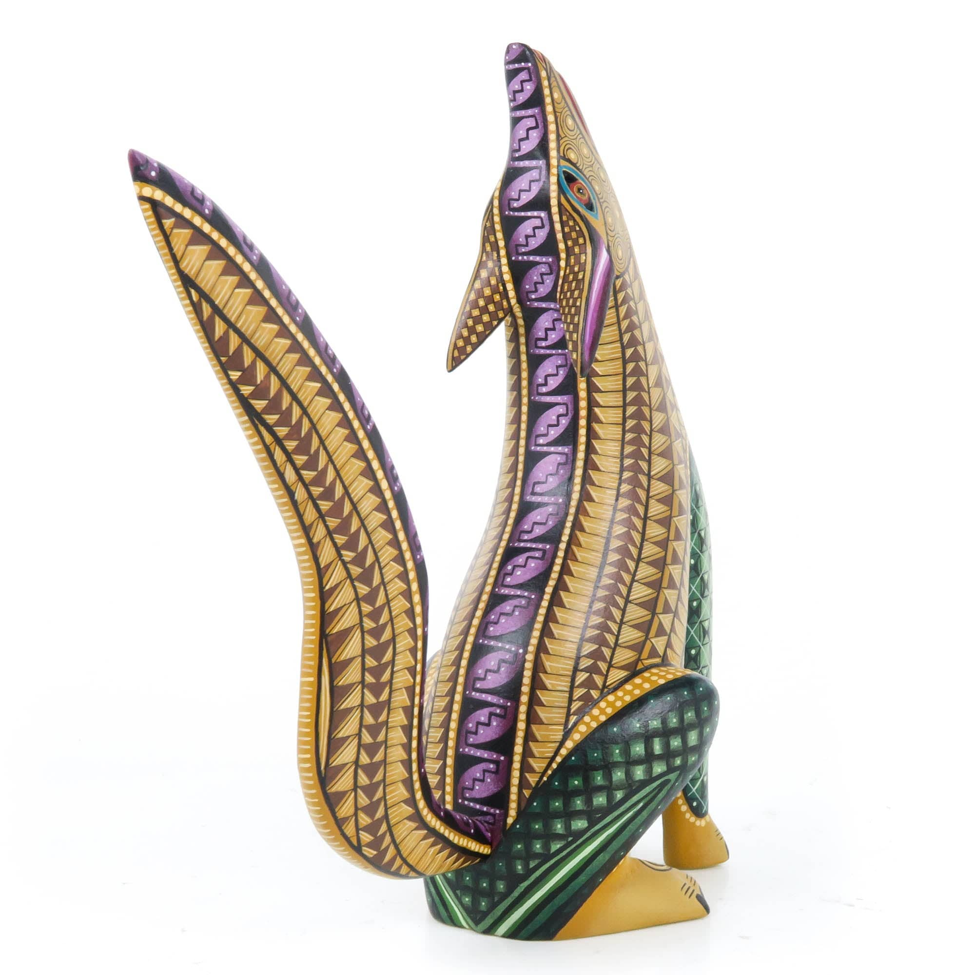 Masterpiece Yellow Coyote - Oaxacan Alebrije Wood Carving – VivaMexico ...
