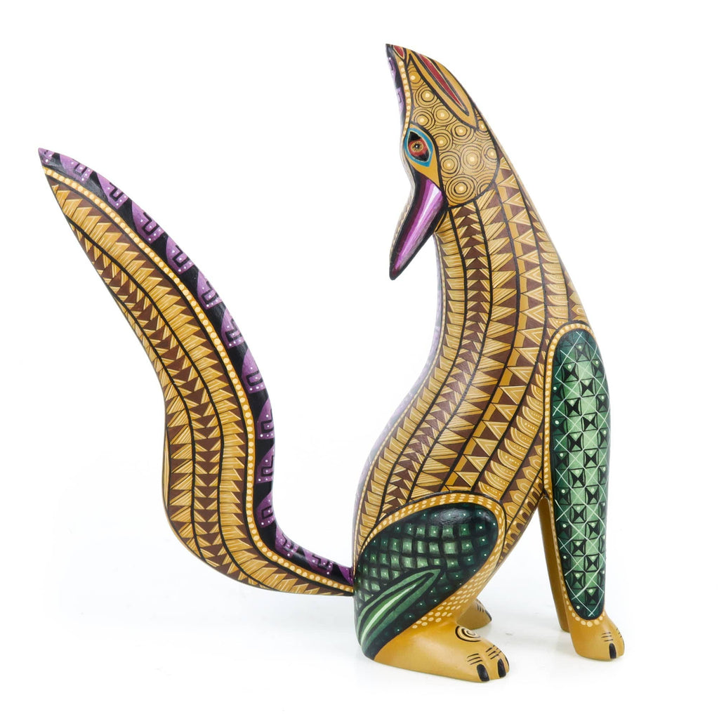 Masterpiece Yellow Coyote - Oaxacan Alebrije Wood Carving – VivaMexico ...