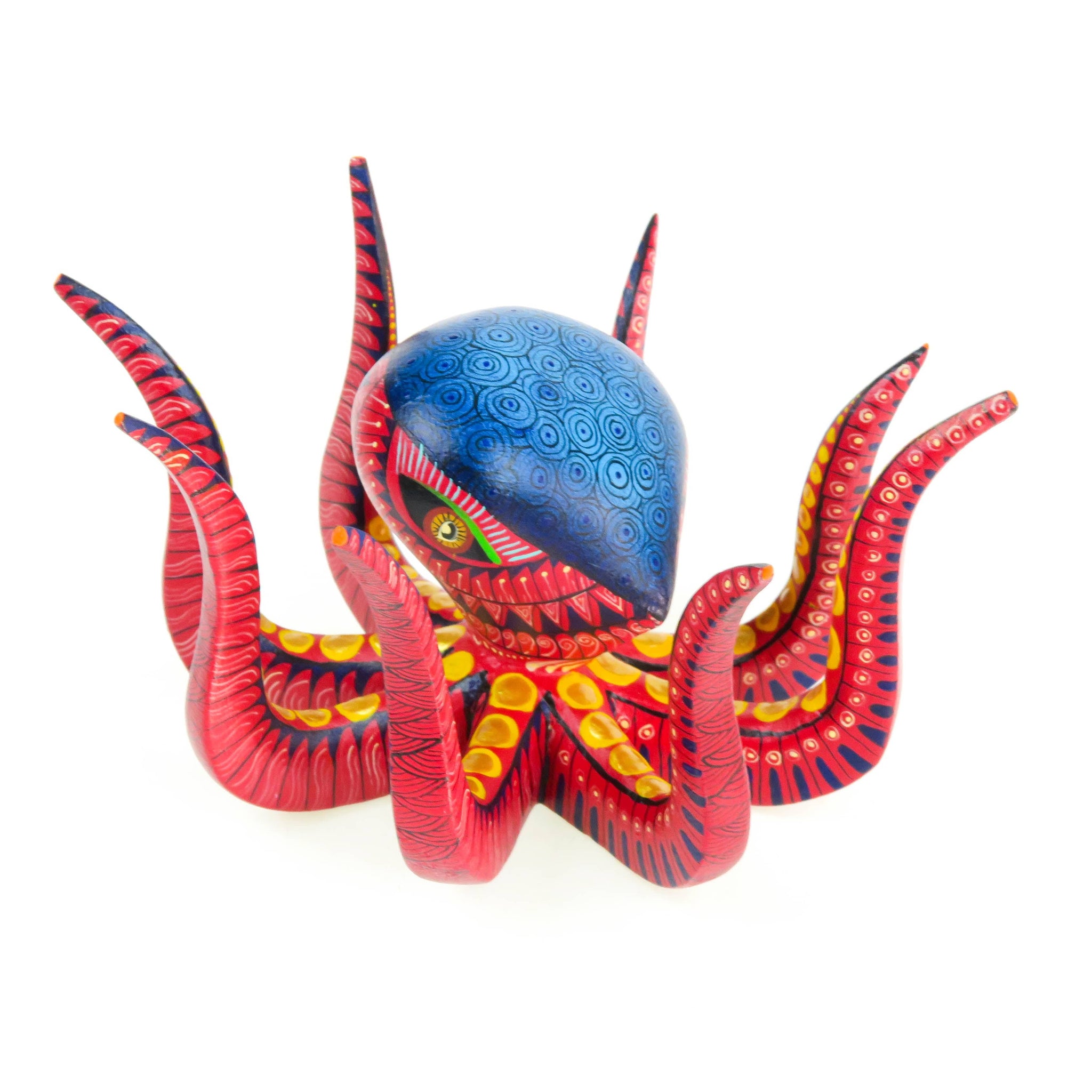 Octopus - Oaxacan Alebrije Wood Carving – VivaMexico.com - Mexican Art