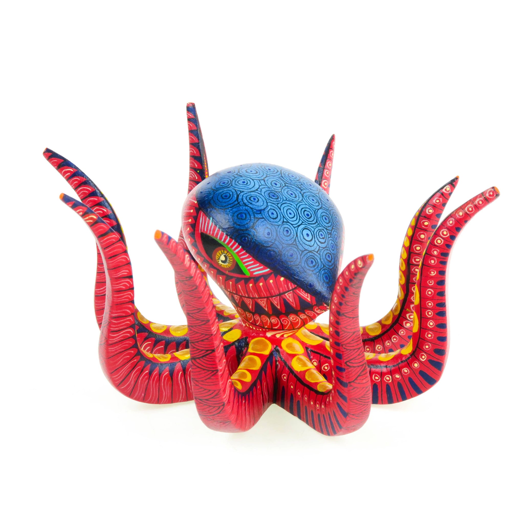 Octopus - Oaxacan Alebrije Wood Carving – VivaMexico.com - Mexican Art