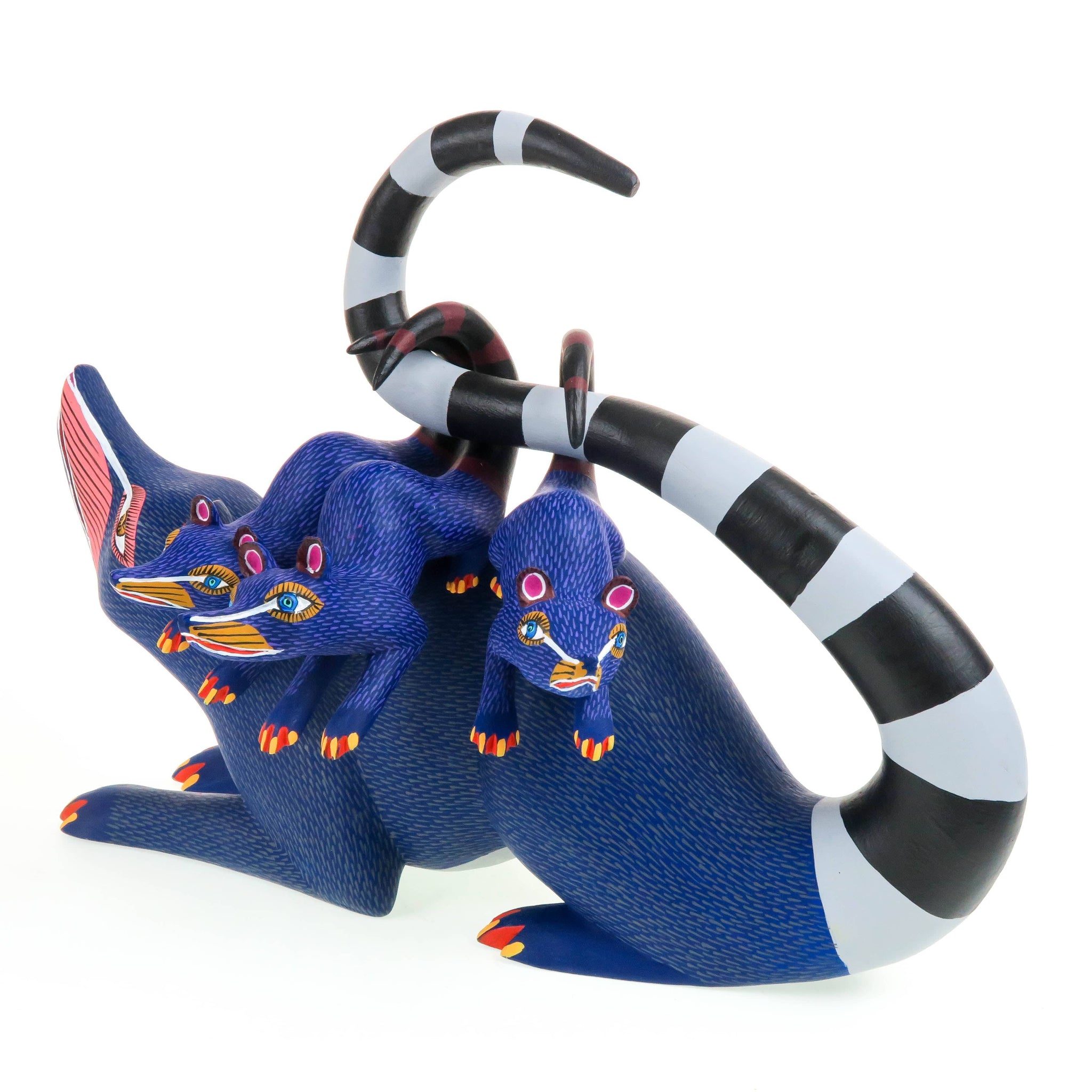 Opossum Mother With Babies - Oaxacan Alebrije Wood Carving – VivaMexico ...