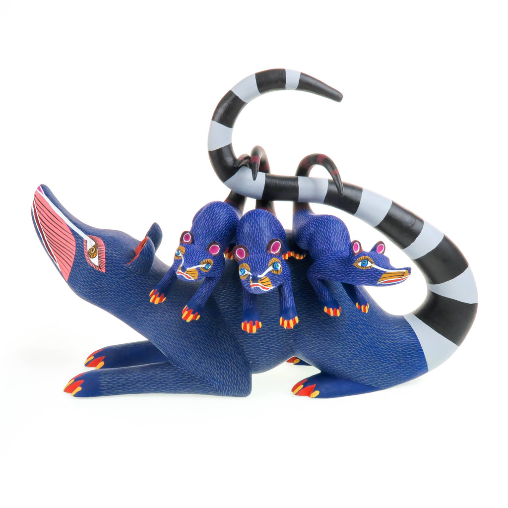 Opossum Mother With Babies - Oaxacan Alebrije Wood Carving – VivaMexico ...