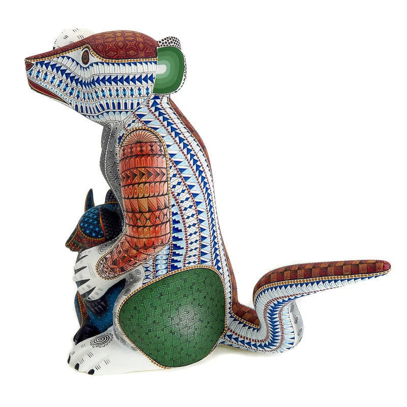 Opossum With Baby - Oaxacan Alebrije Wood Carving - Nestor Melchor ...