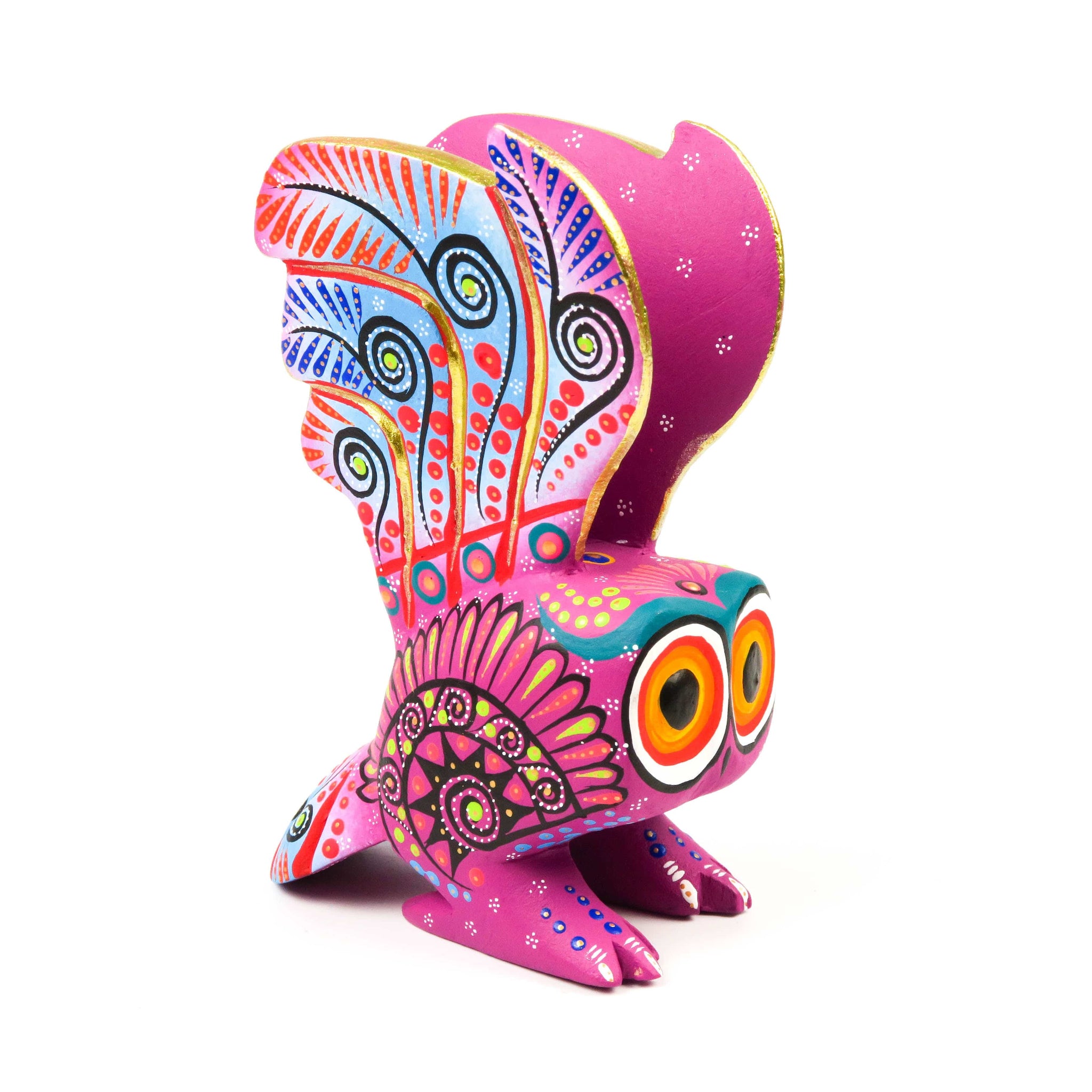 Owl - Oaxacan Alebrije Wood Carving Mexican Folk Art Sculpture ...
