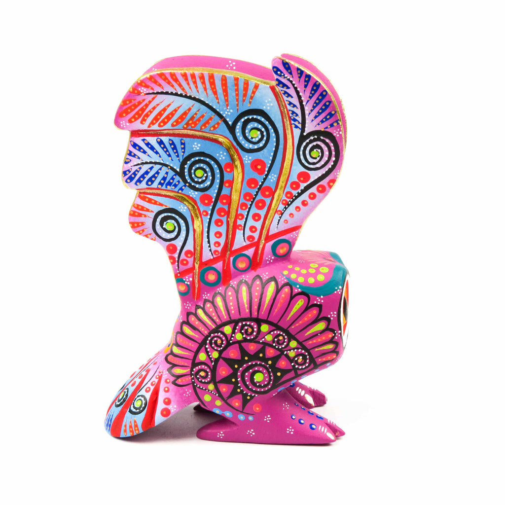 Owl - Oaxacan Alebrije Wood Carving Mexican Folk Art Sculpture ...