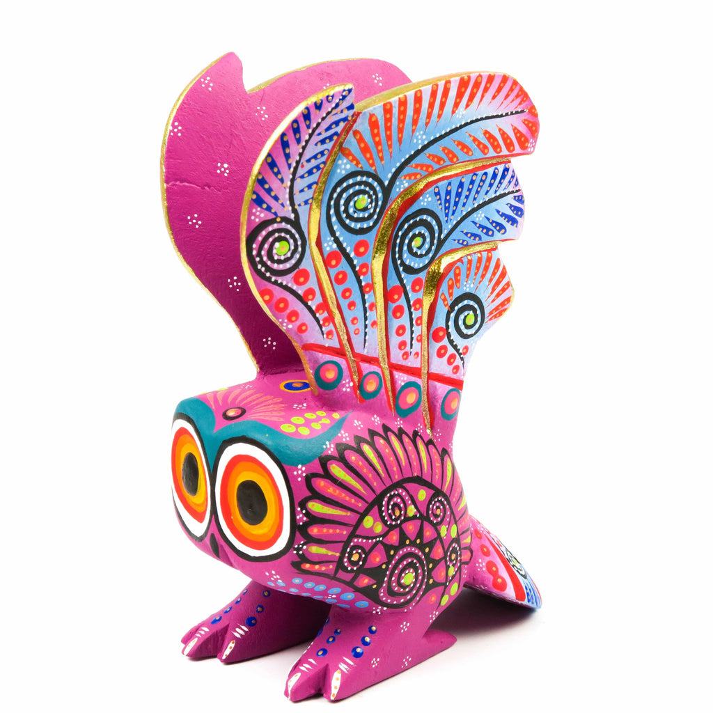 Owl - Oaxacan Alebrije Wood Carving Mexican Folk Art Sculpture ...