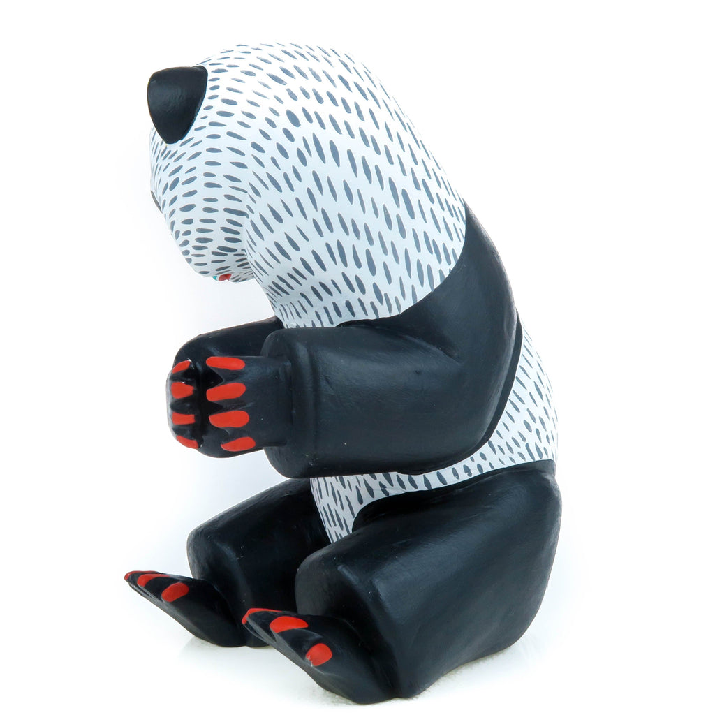 Panda Bear - Oaxacan Alebrije Wood Carving – VivaMexico.com - Mexican Art