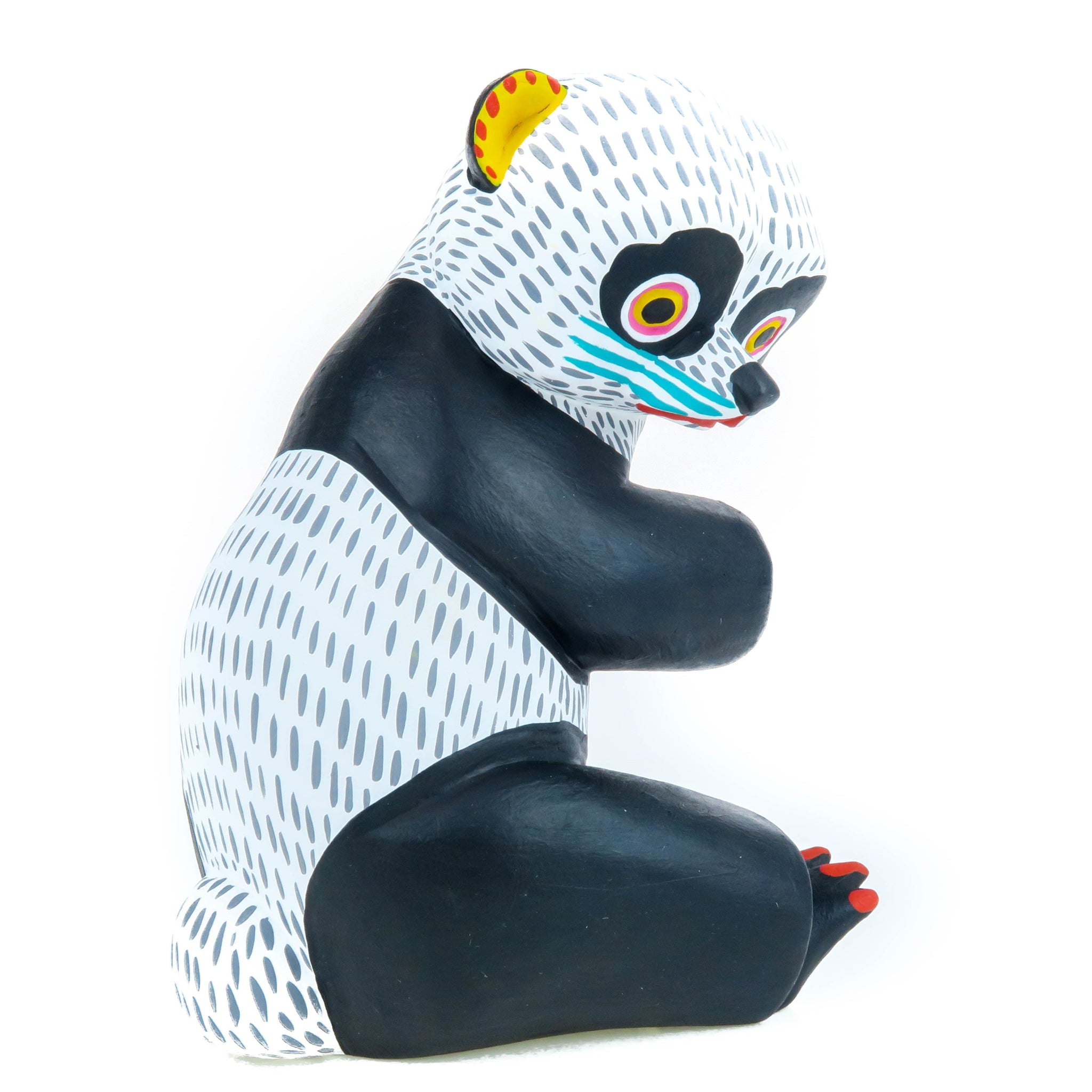 Panda Bear - Oaxacan Alebrije Wood Carving – VivaMexico.com - Mexican Art