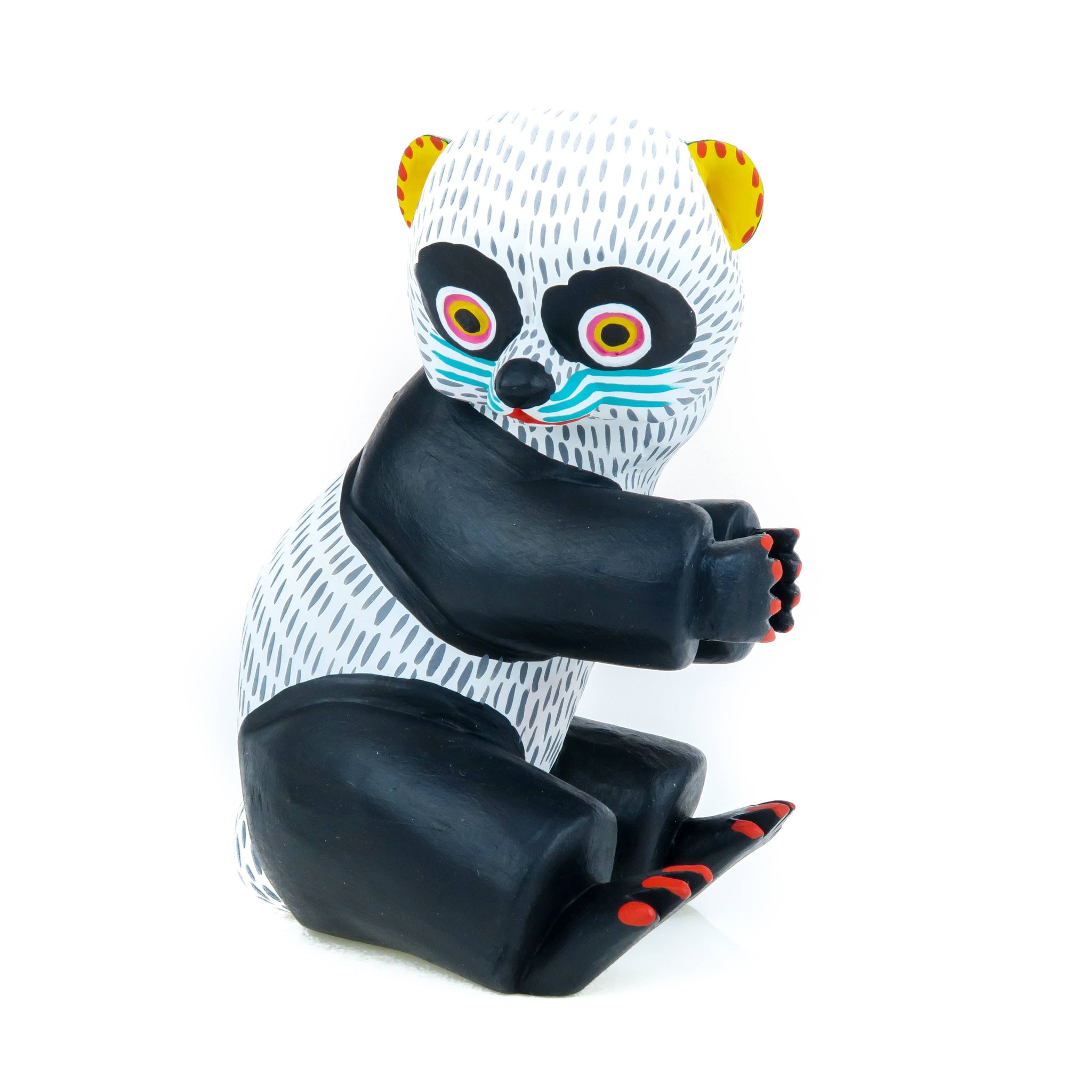 Panda Bear - Oaxacan Alebrije Wood Carving – VivaMexico.com - Mexican Art