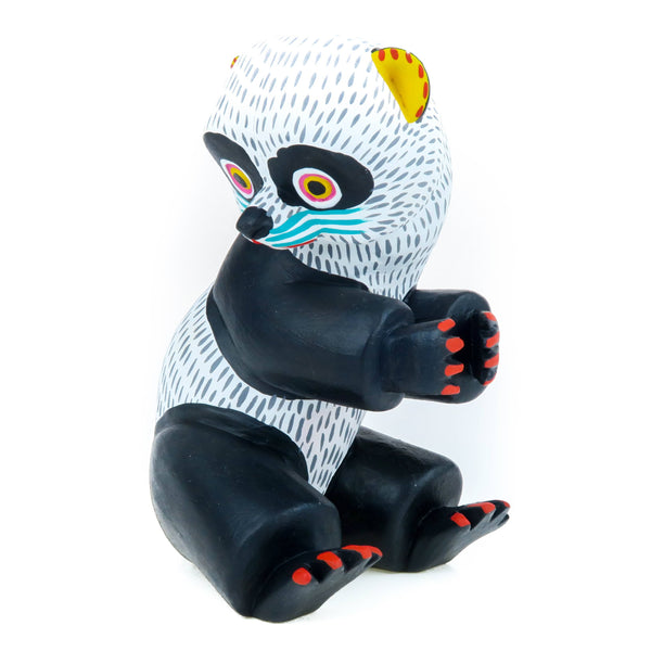 Panda Bear - Oaxacan Alebrije Wood Carving – VivaMexico.com - Mexican Art