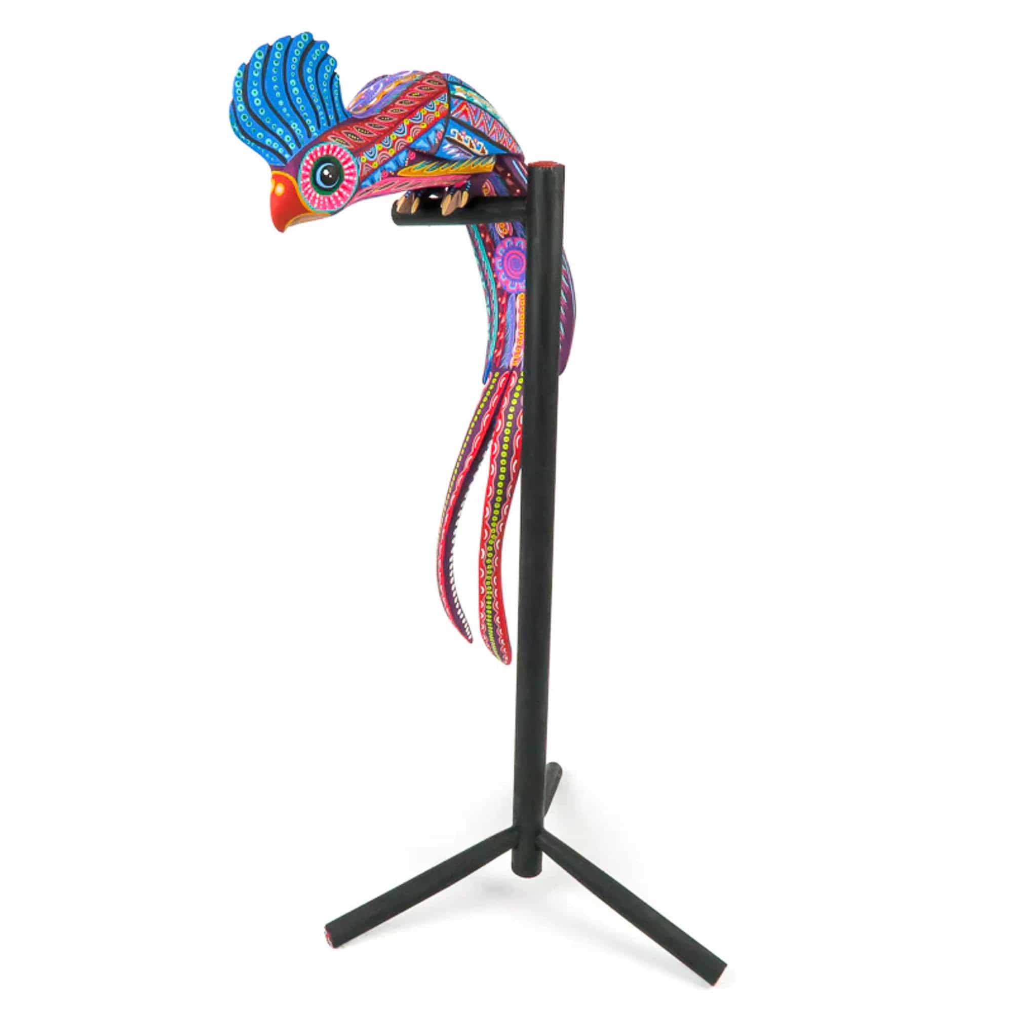 Perched Quetzal Bird - Oaxacan Alebrije Wood Carving – VivaMexico.com ...
