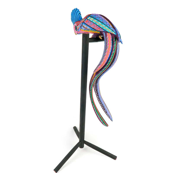 Perched Quetzal Bird - Oaxacan Alebrije Wood Carving – VivaMexico.com ...