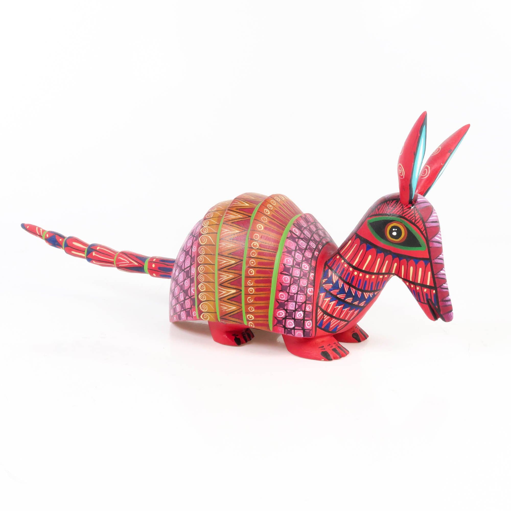 Red Armadillo - Oaxacan Alebrije Wood Carving – VivaMexico.com ...