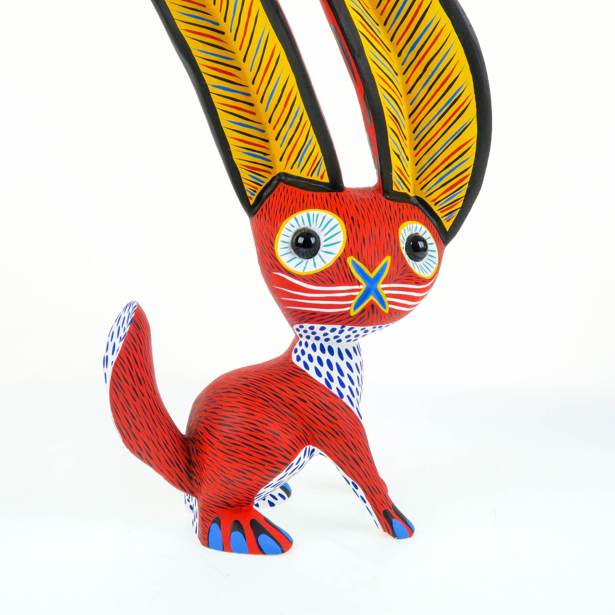 Red Rabbit - Oaxacan Alebrije Wood Carving – VivaMexico.com - Mexican Art