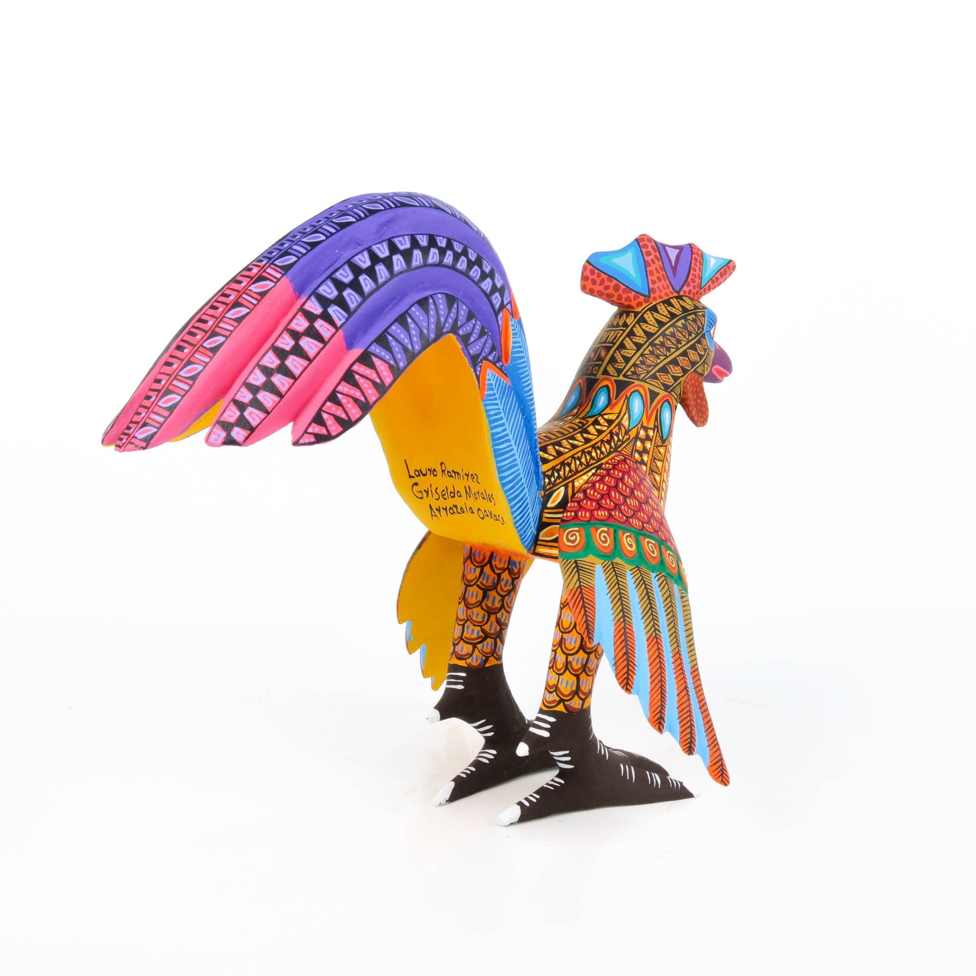 Rooster - Oaxacan Alebrije Wood Carving – VivaMexico.com - Mexican Art