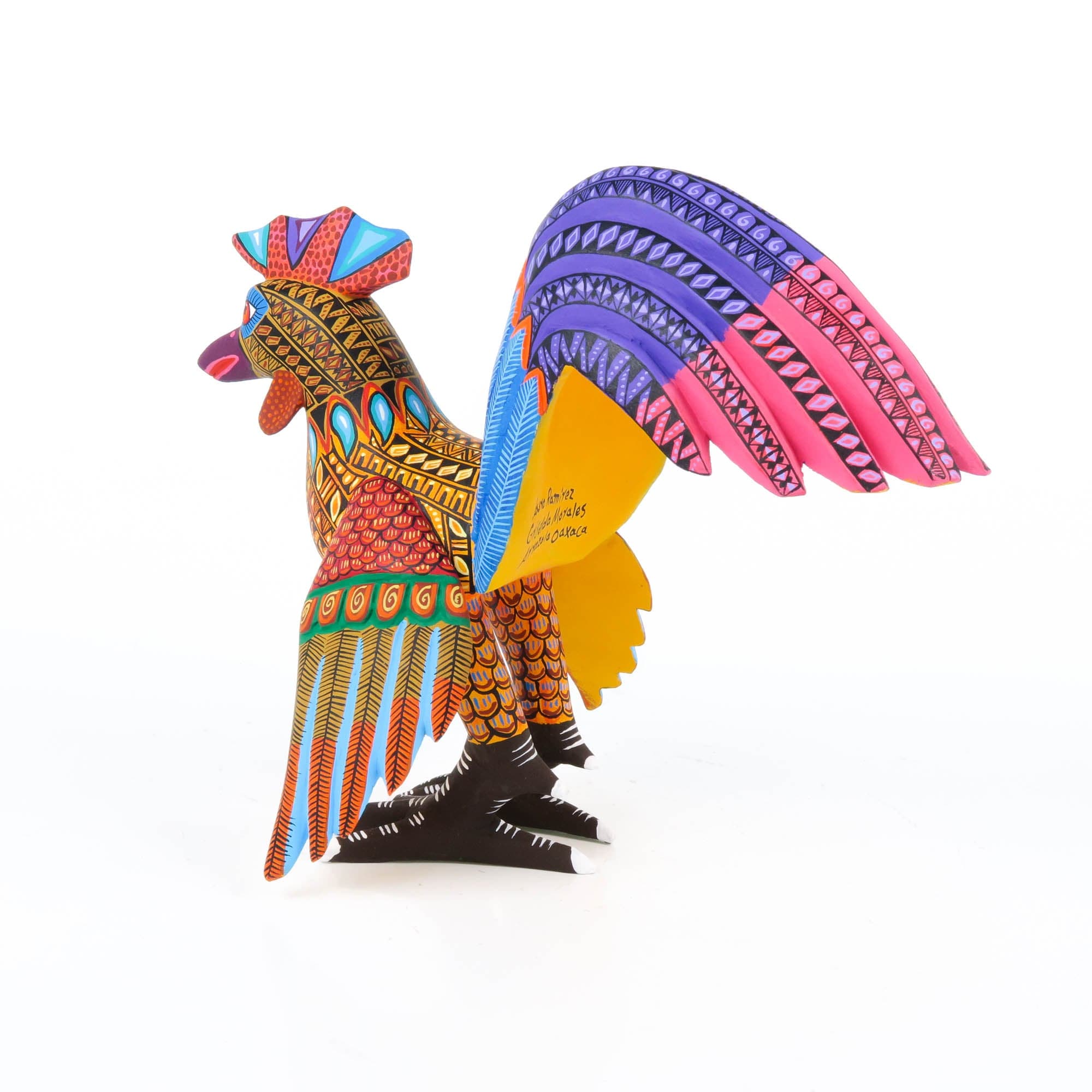 Rooster - Oaxacan Alebrije Wood Carving – VivaMexico.com - Mexican Art