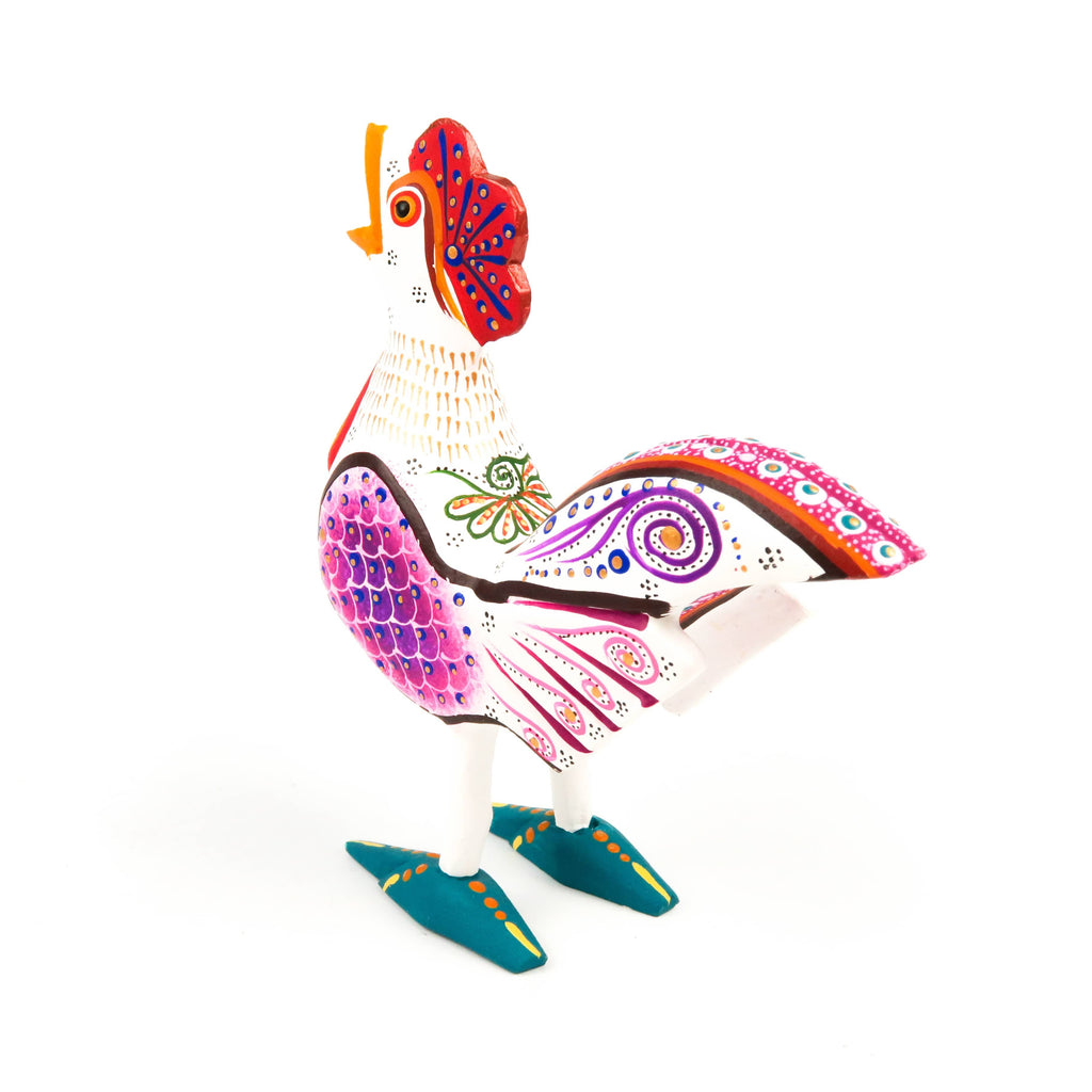 Rooster - Oaxacan Alebrije Wood Carving Mexican Folk Art Sculpture ...