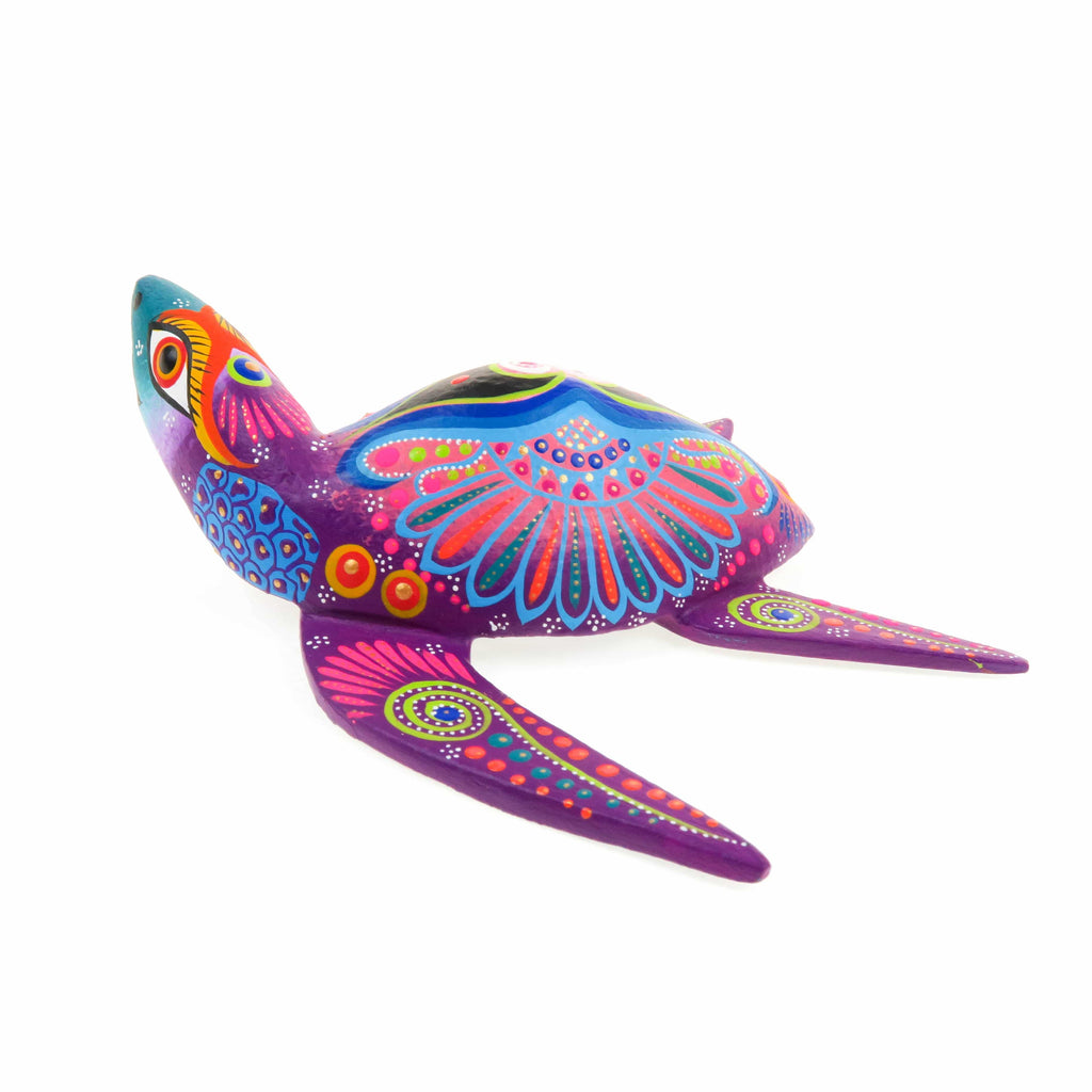 Sea Turtle - Oaxacan Alebrije Wood Carving – VivaMexico.com - Mexican Art