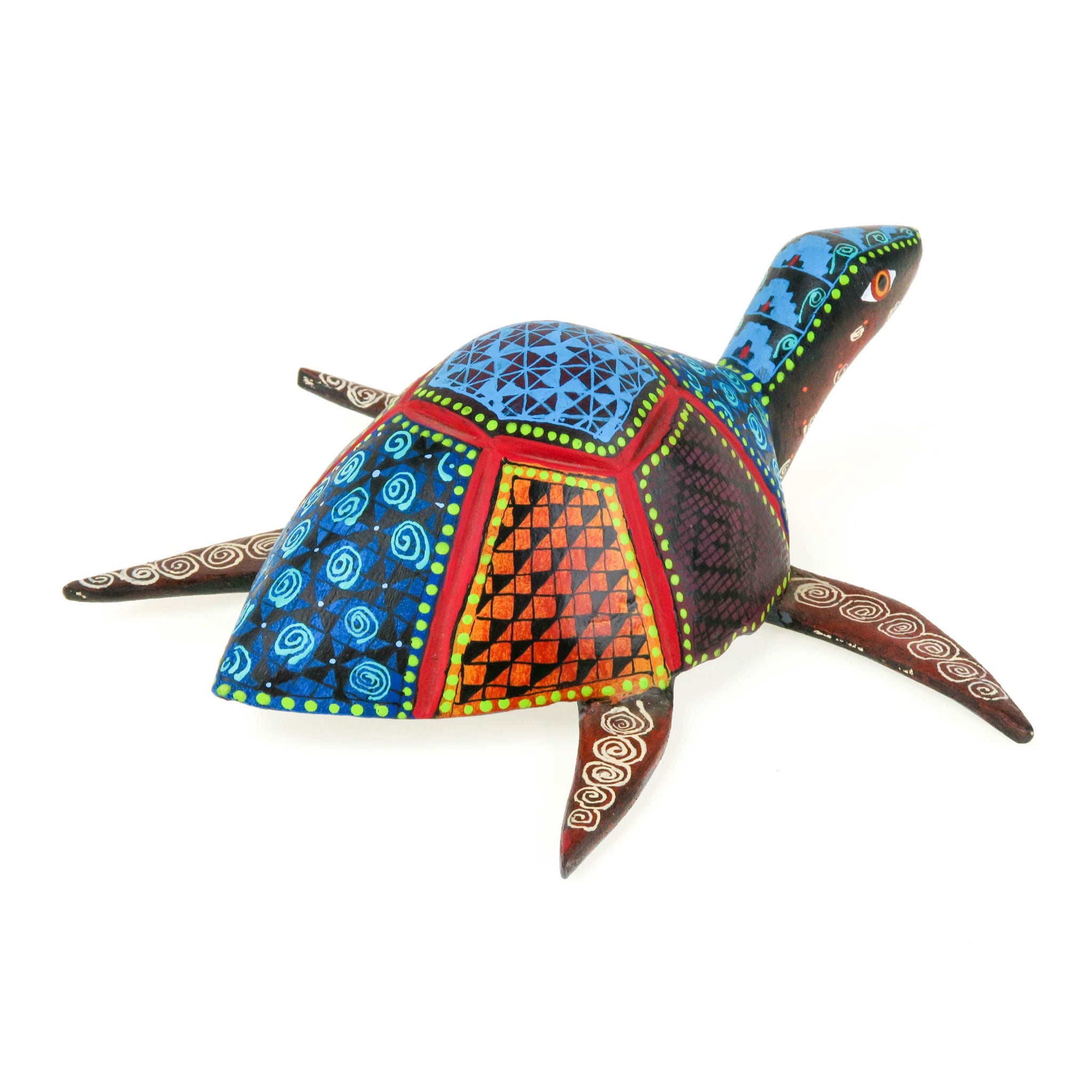 Sea Turtle - Oaxacan Alebrije Wood Carving – VivaMexico.com - Mexican Art