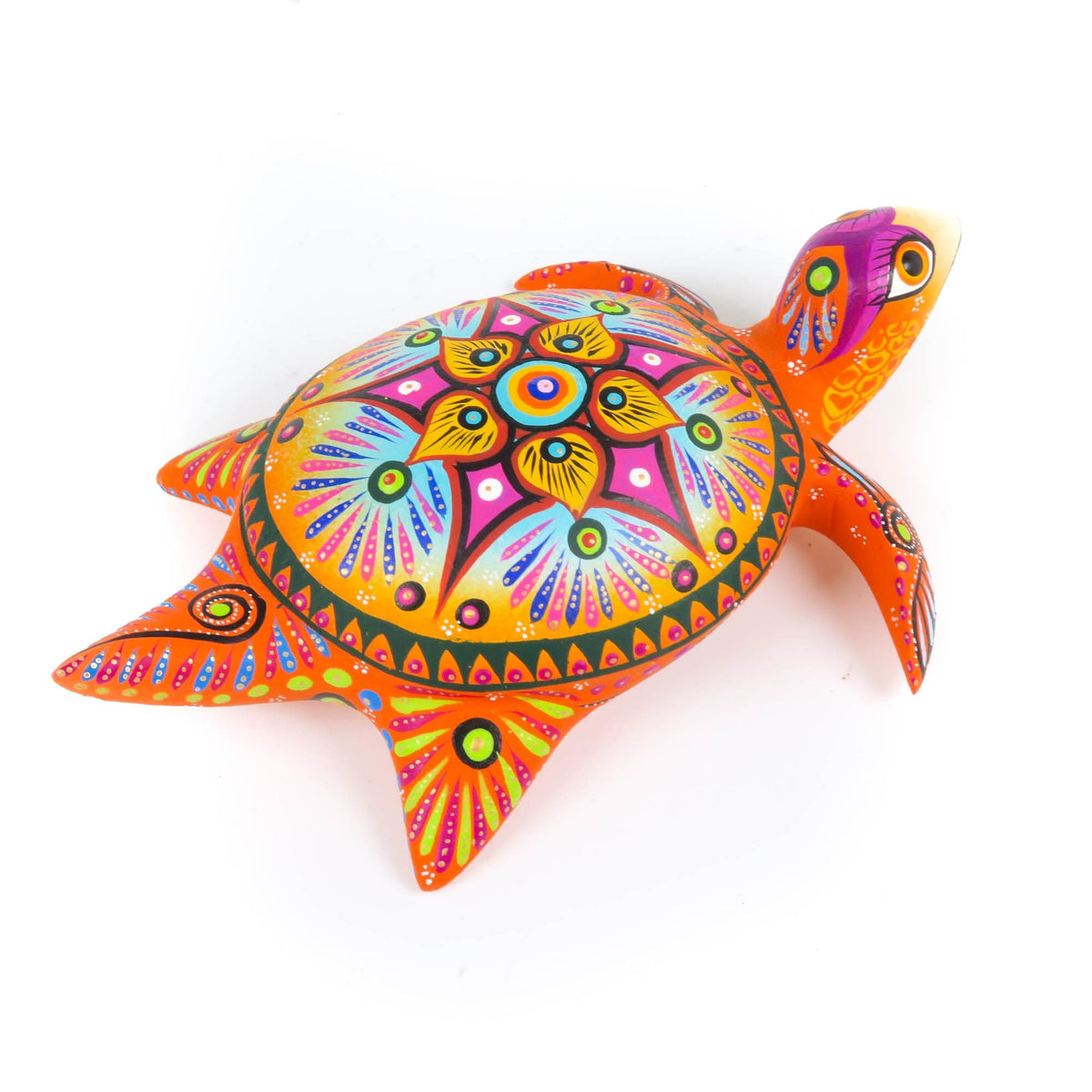 Sea Turtle - Oaxacan Alebrije Wood Carving – VivaMexico.com - Mexican Art