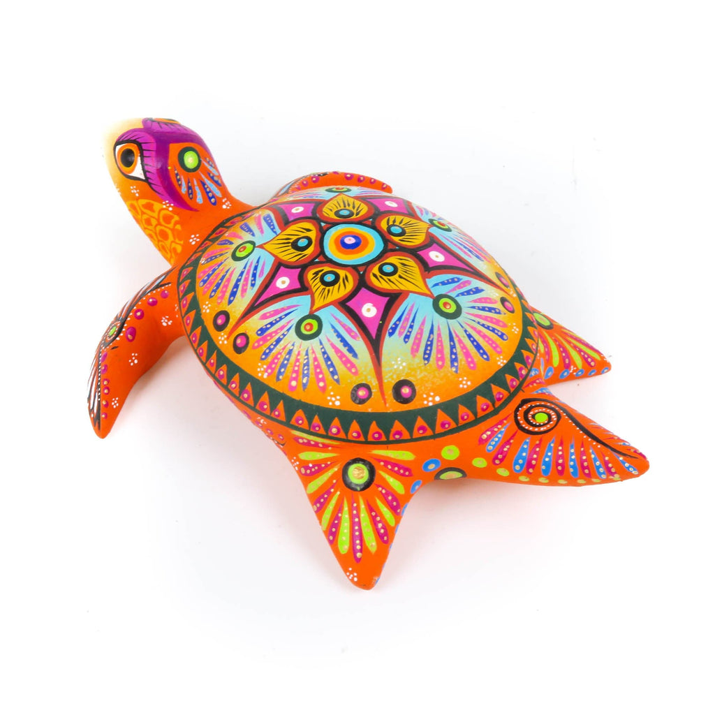 Sea Turtle - Oaxacan Alebrije Wood Carving – VivaMexico.com - Mexican Art