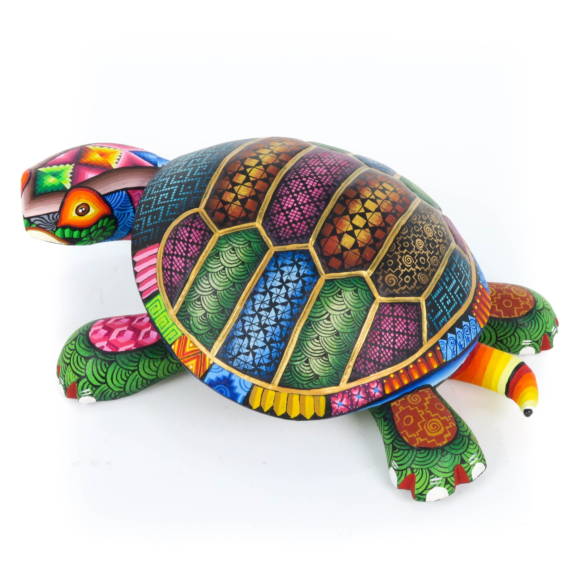 Sea Turtle - Oaxacan Alebrije Wood Carving – VivaMexico.com - Mexican Art