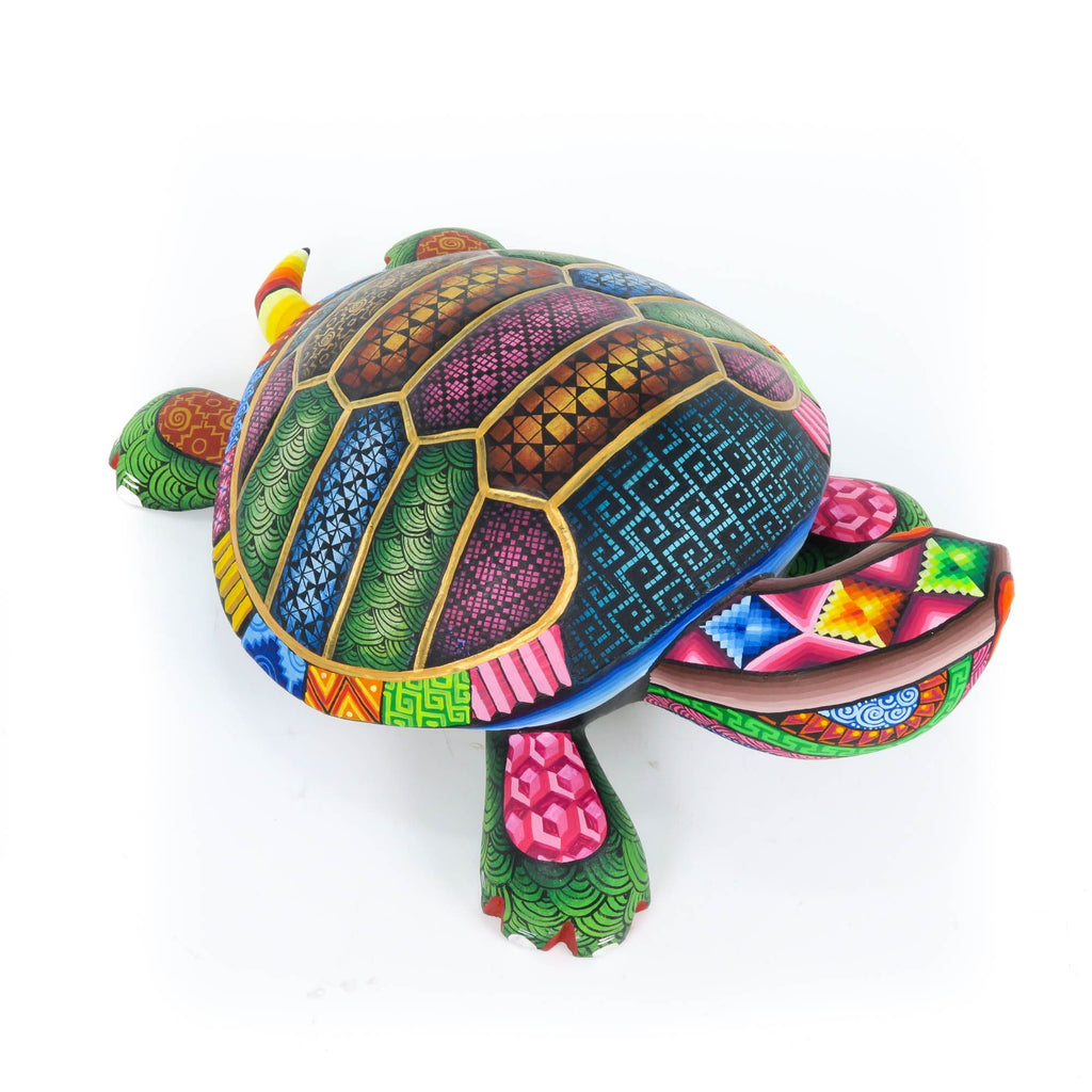 Sea Turtle - Oaxacan Alebrije Wood Carving – VivaMexico.com - Mexican Art