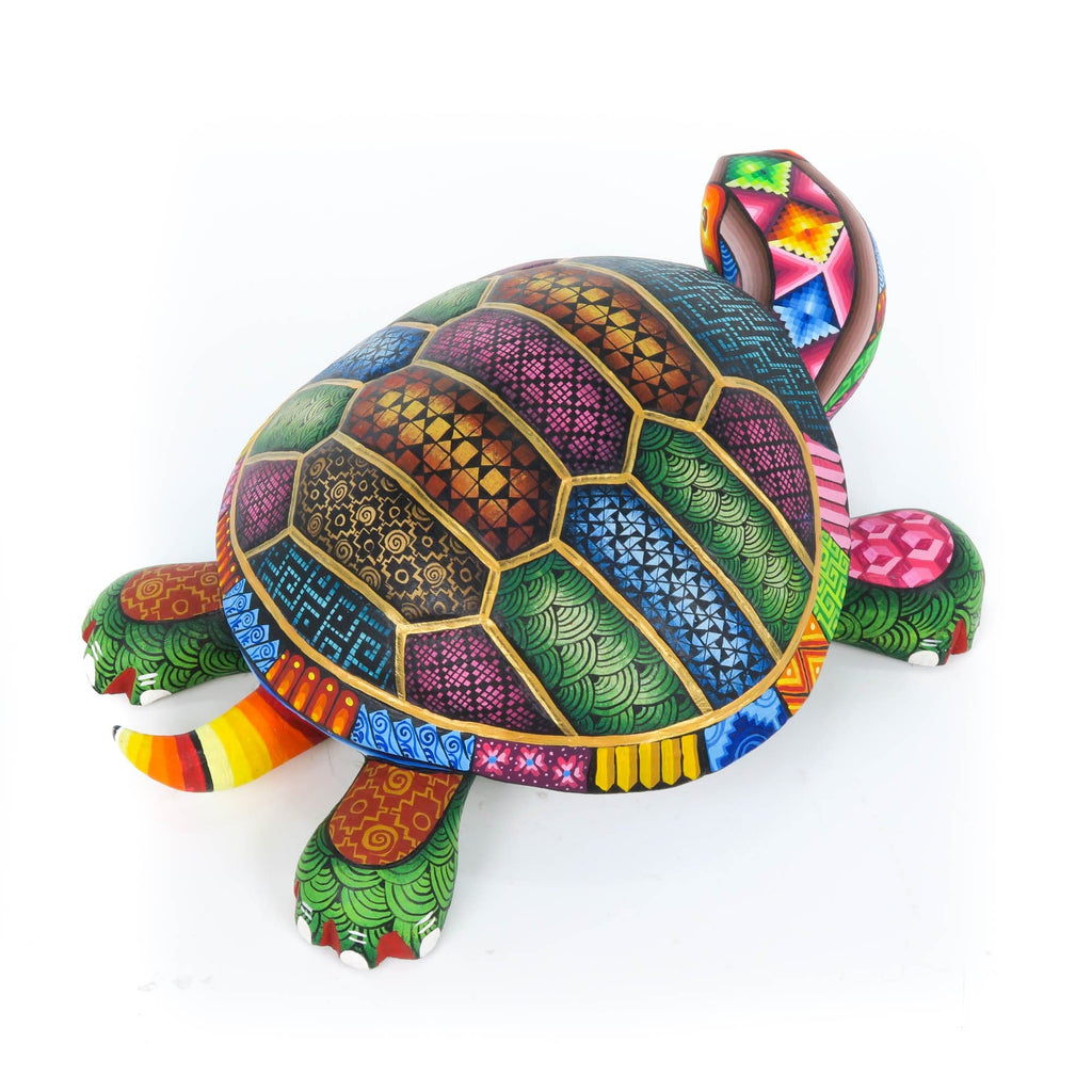 Sea Turtle - Oaxacan Alebrije Wood Carving – VivaMexico.com - Mexican Art