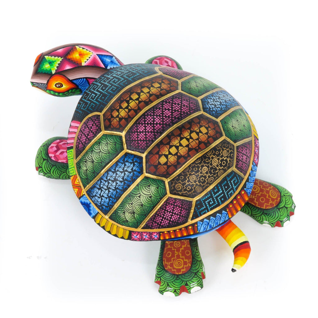 Sea Turtle - Oaxacan Alebrije Wood Carving – VivaMexico.com - Mexican Art