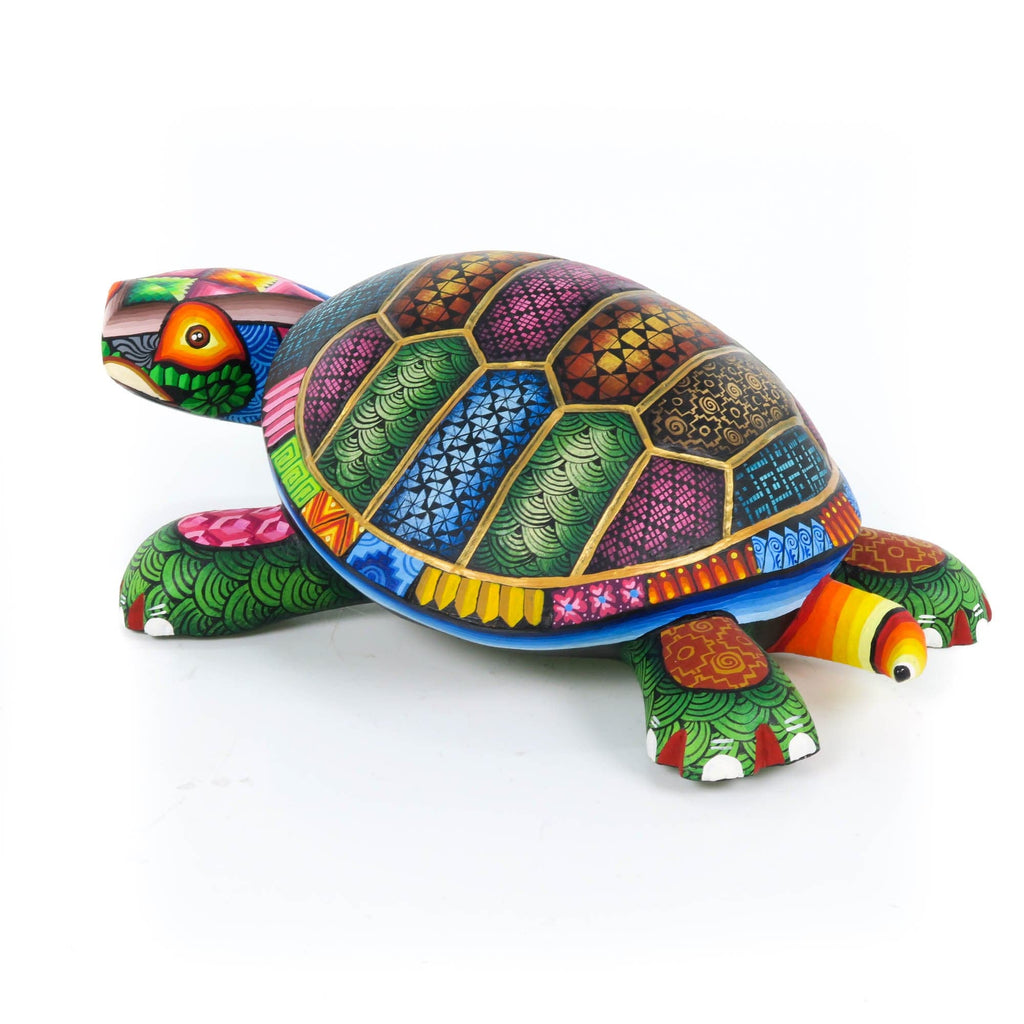 Sea Turtle - Oaxacan Alebrije Wood Carving – VivaMexico.com - Mexican Art