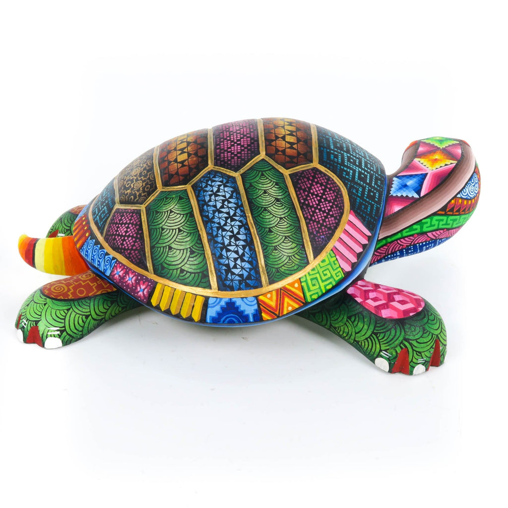 Sea Turtle - Oaxacan Alebrije Wood Carving – VivaMexico.com - Mexican Art