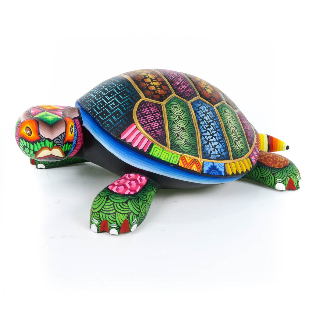 Sea Turtle - Oaxacan Alebrije Wood Carving – VivaMexico.com - Mexican Art