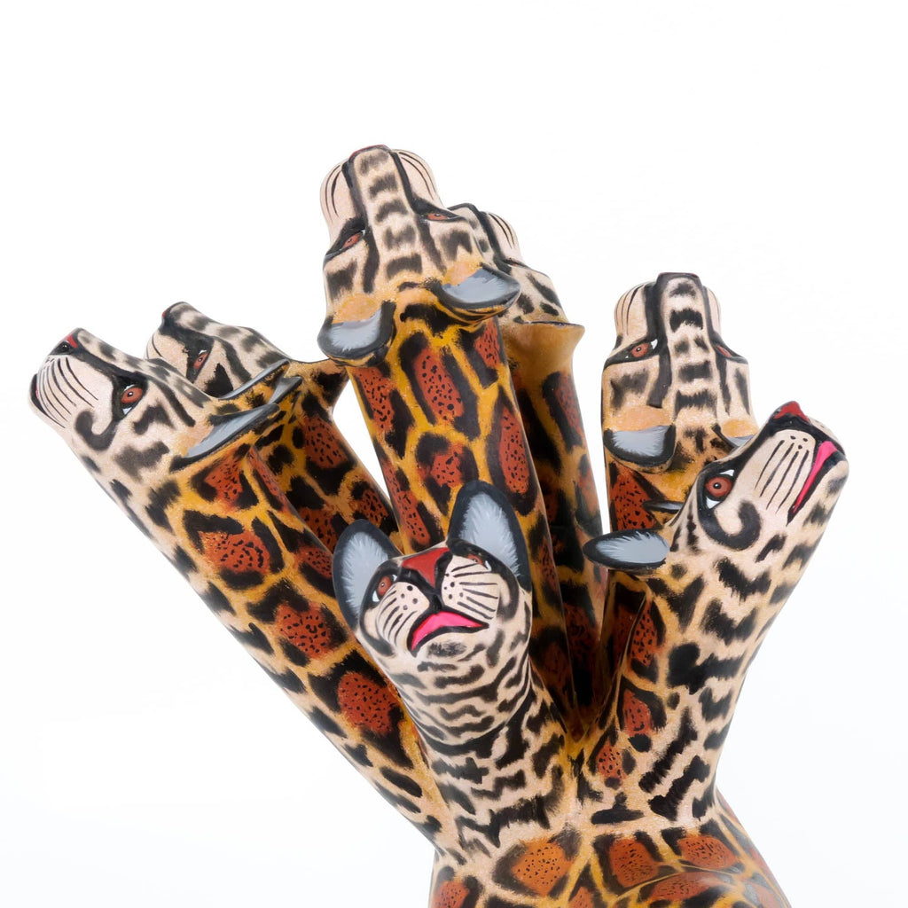 Seven-Headed Jaguar - Oaxacan Alebrije Wood Carving - Eleazar Morales ...