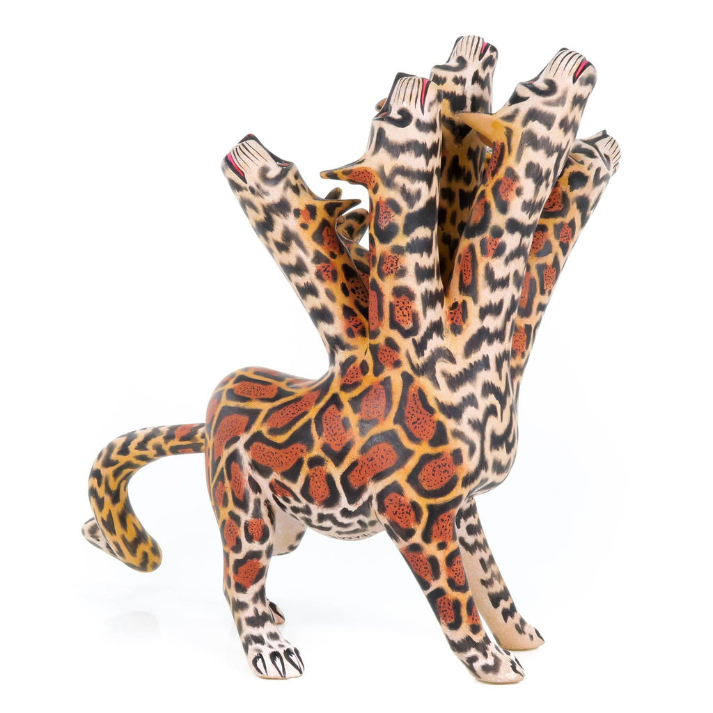 Seven-Headed Jaguar - Oaxacan Alebrije Wood Carving - Eleazar Morales ...