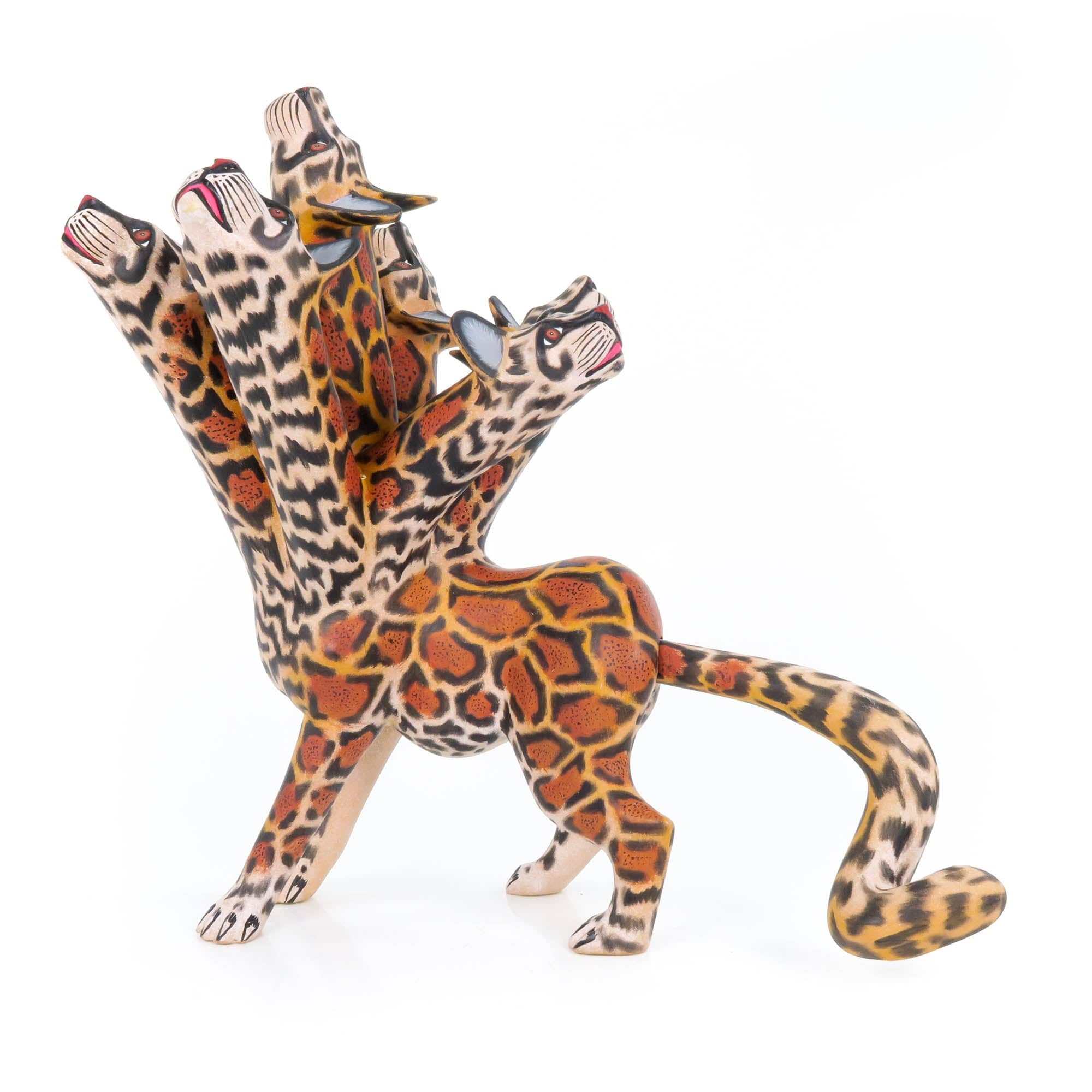 Seven-Headed Jaguar - Oaxacan Alebrije Wood Carving - Eleazar Morales ...