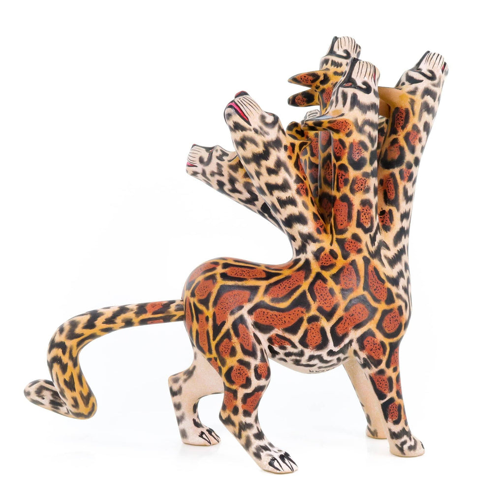 Seven-Headed Jaguar - Oaxacan Alebrije Wood Carving - Eleazar Morales ...