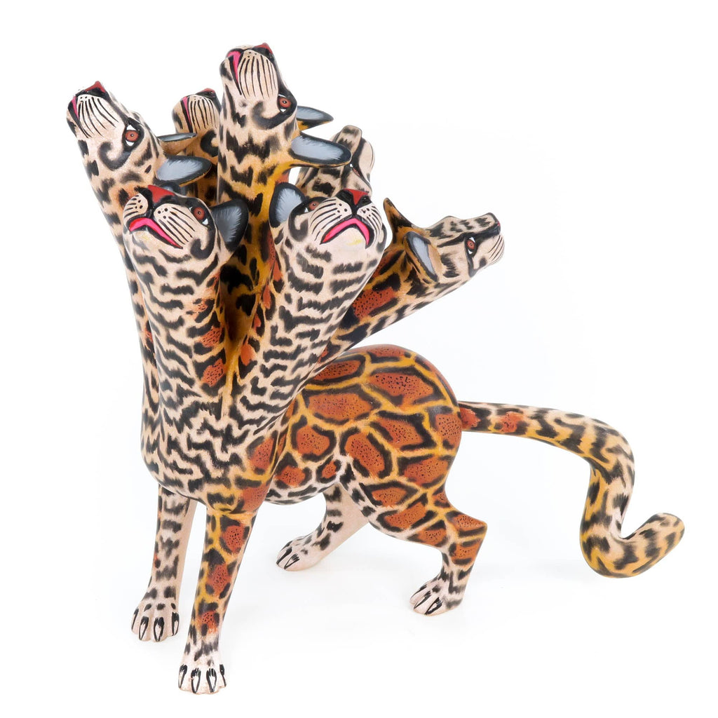 Seven-Headed Jaguar - Oaxacan Alebrije Wood Carving - Eleazar Morales ...