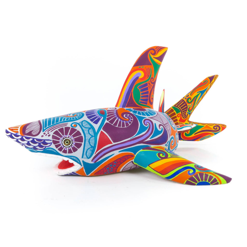 Shark - Oaxacan Alebrije Wood Carving – VivaMexico.com - Mexican Art